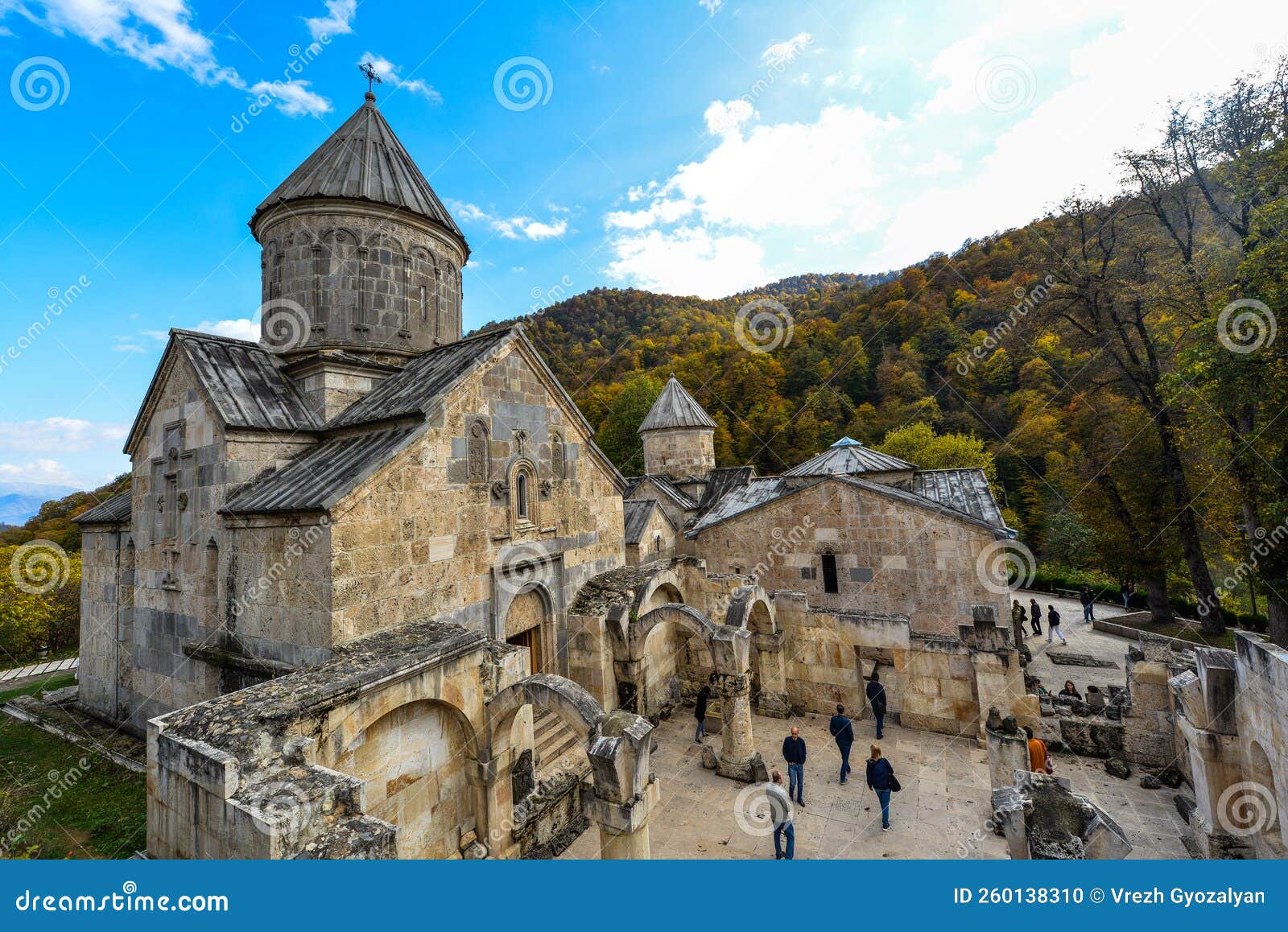 Haghartsin Monastery Armenia Autumn Editorial Image - Image of trees ...
