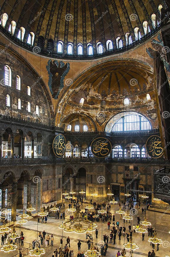 Hagia Sofia Interior 30 fotografía editorial. Imagen de interior - 38441987