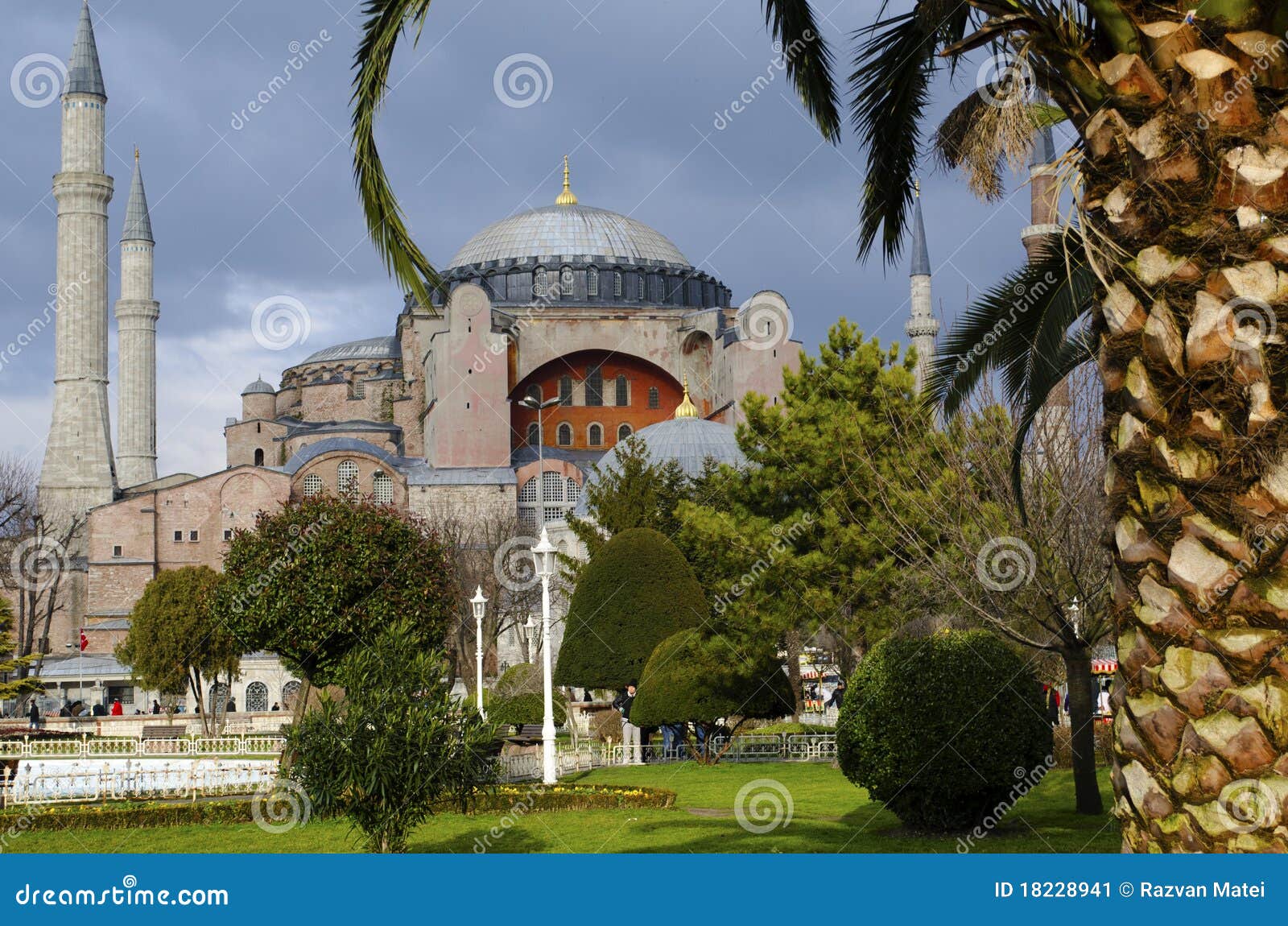 Hagia Sophia (Aya Sofia) Mosque Stock Image - Image of exterior ...