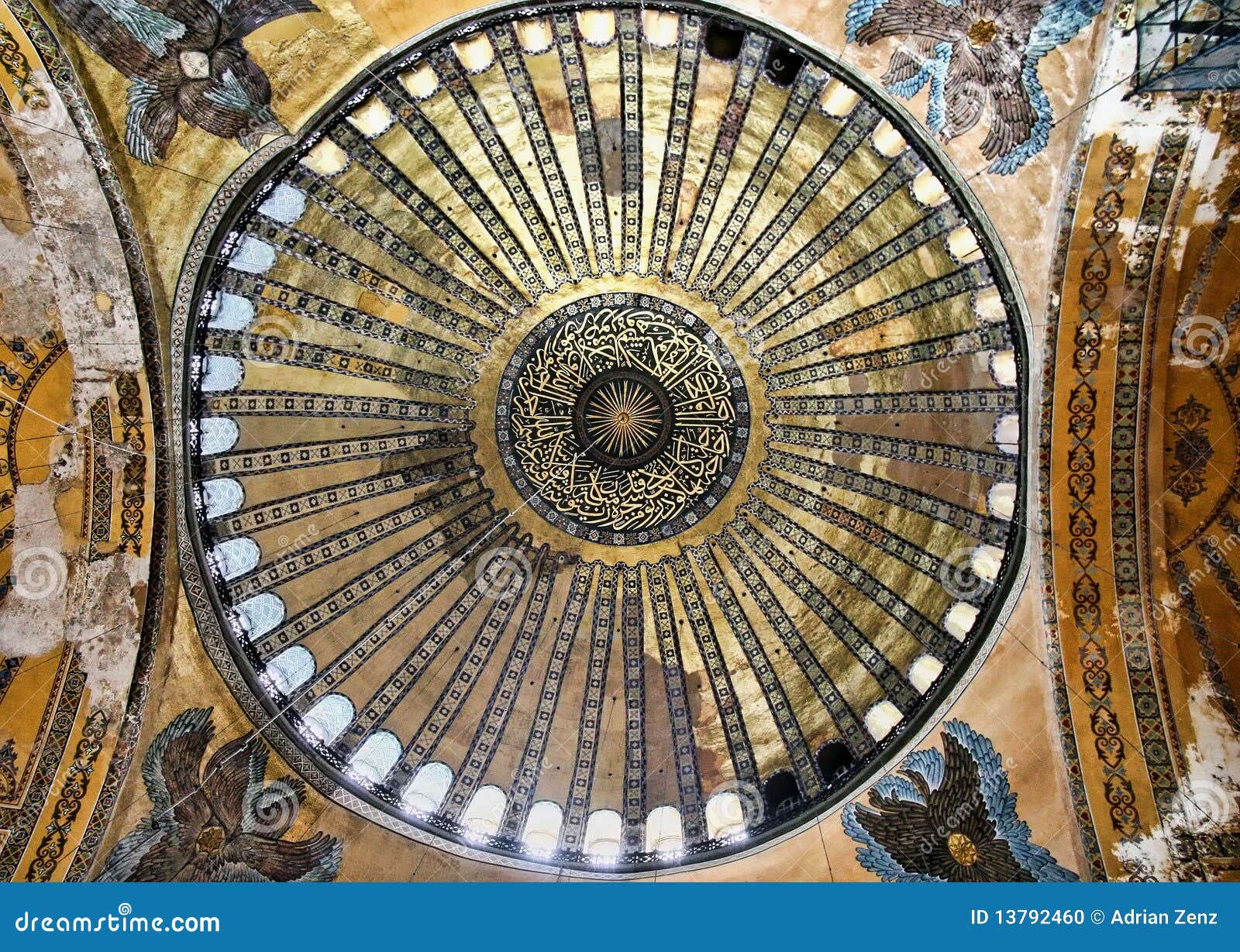 Hagia Sophia Ceiling, Istanbul Stock Photo - Image of outside ...