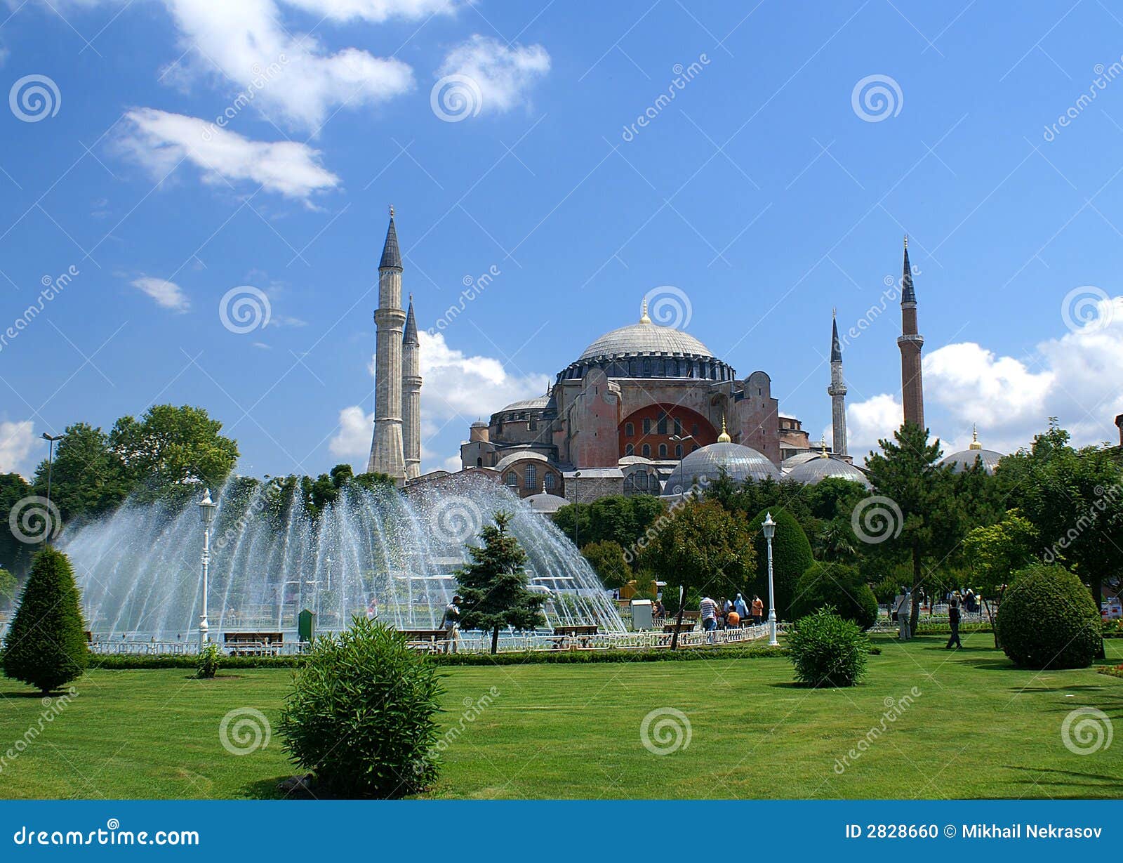 Hagia Sophia mosque stock photo. Image of dome, fountain - 2828660