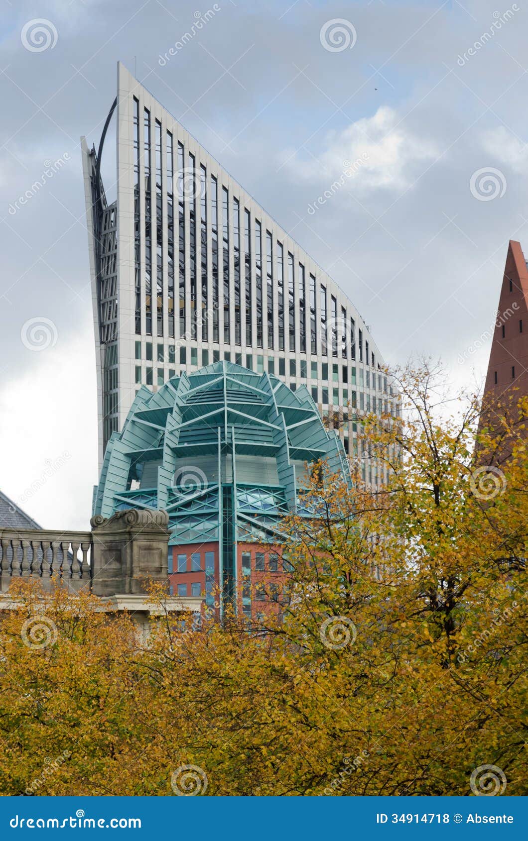 The Hague stock photo. Image of office, statue, trees - 34914718