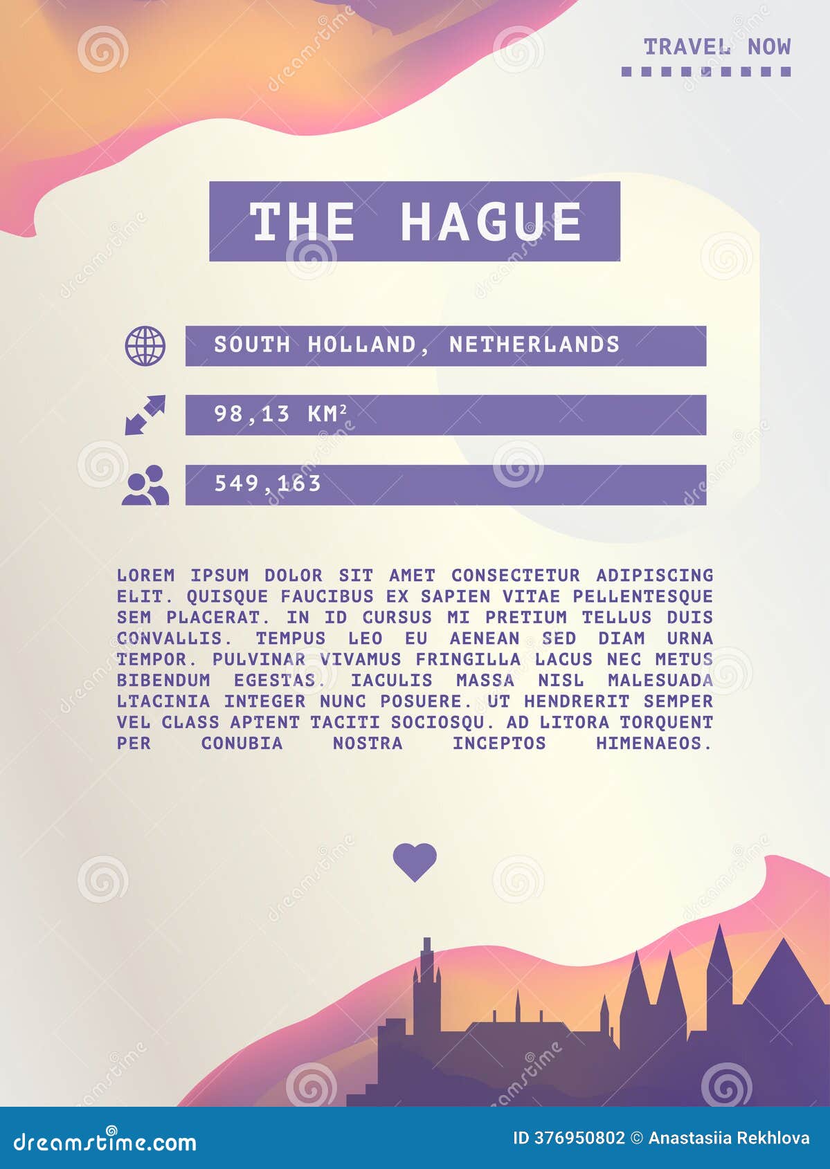 The Hague, Netherlands - Vector Map Of City In Gray, Black, White, BW ...