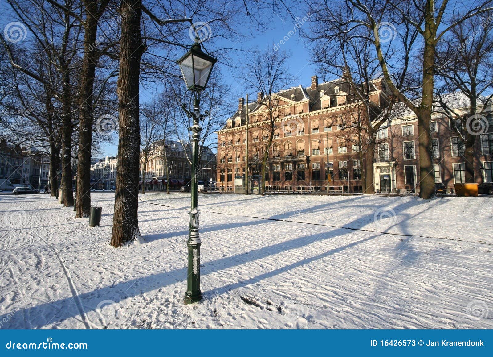 The Hague Winter stock image. Image of building, shadows - 16426573