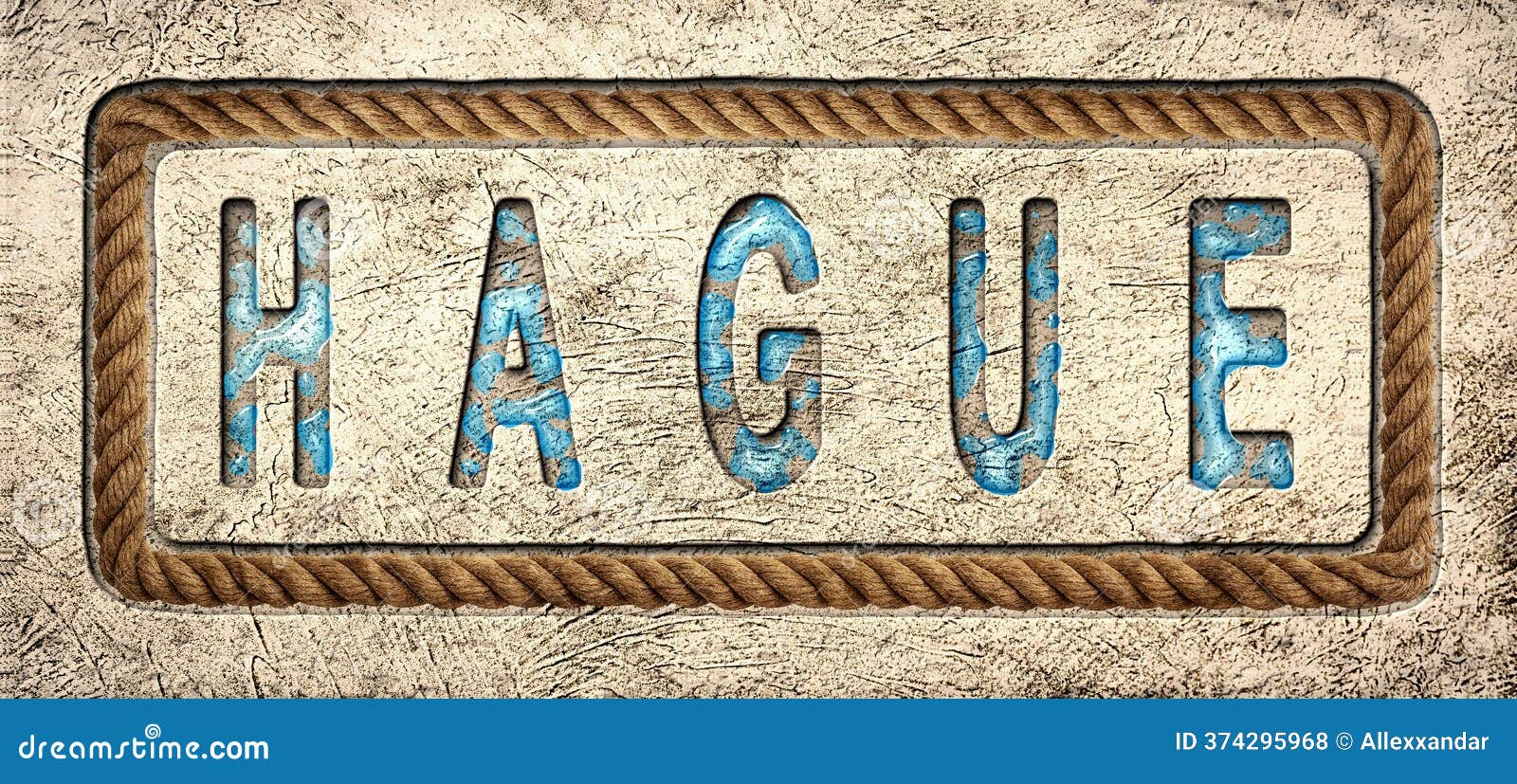 Retro US Map Of Hague, Virginia. Vintage Street Map. Royalty-Free Stock ...