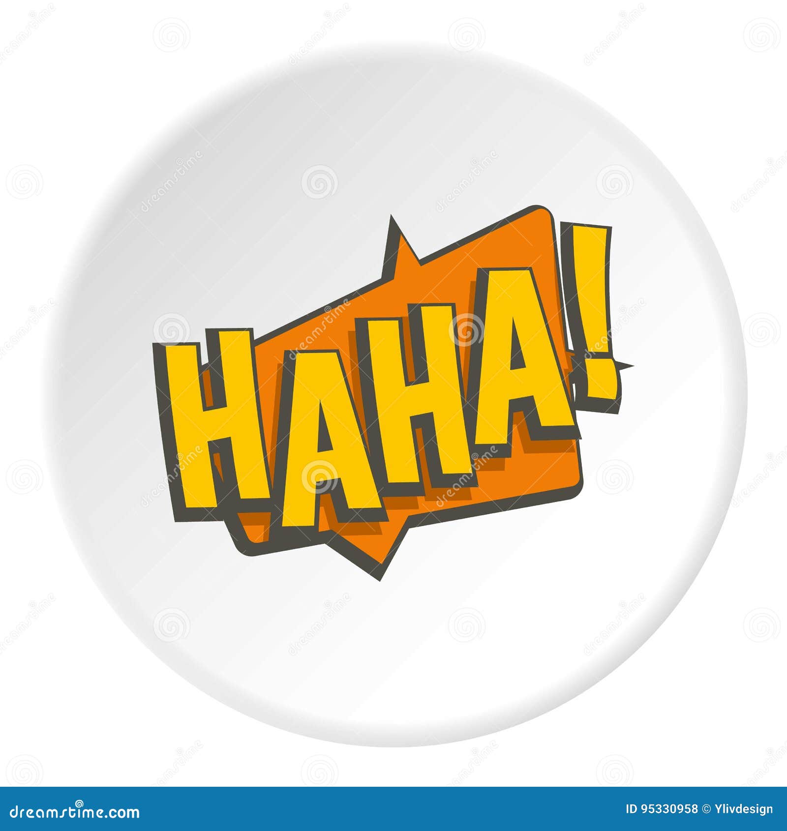 Haha Comic Bubble Retro Text Vector Illustration | CartoonDealer.com ...