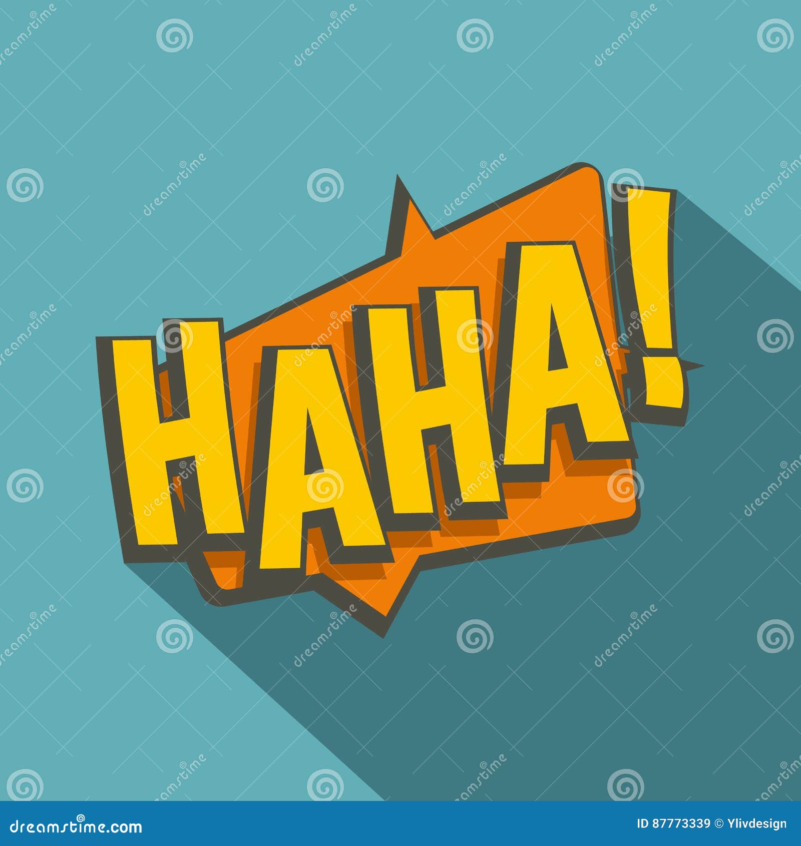 Haha Comic Bubble Retro Text Vector Illustration | CartoonDealer.com ...