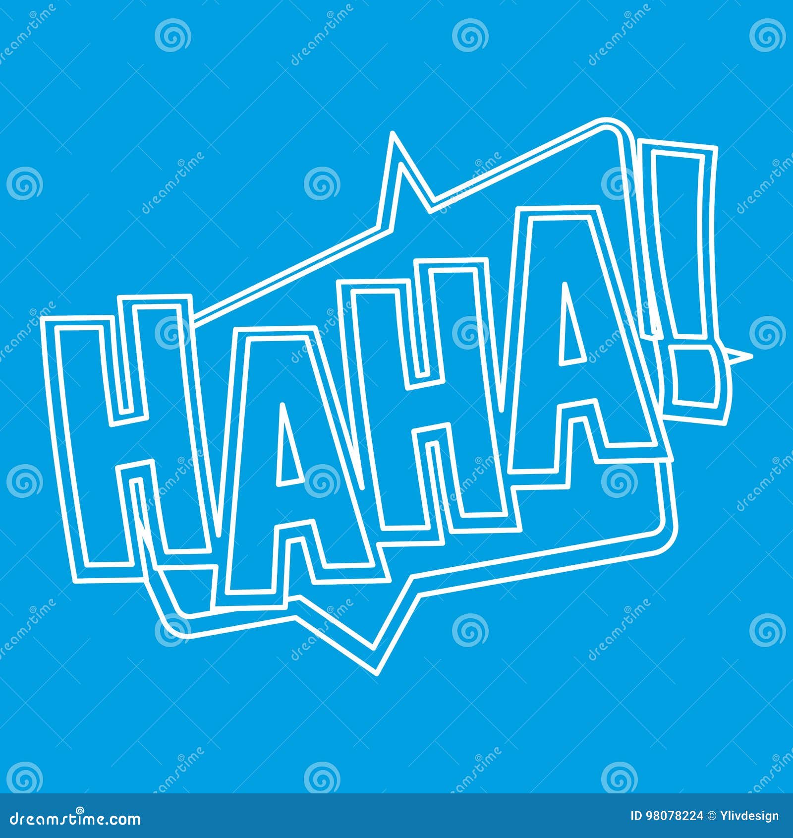 Haha Comic Bubble Retro Text Vector Illustration | CartoonDealer.com ...