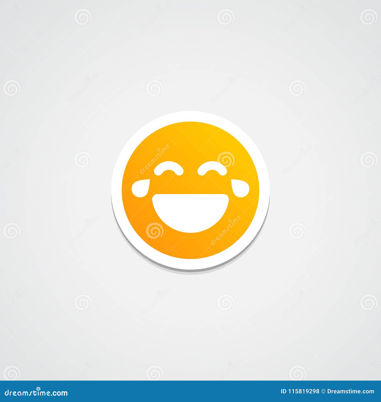 Haha Emoji Sticker Stock Photography | CartoonDealer.com #115819298