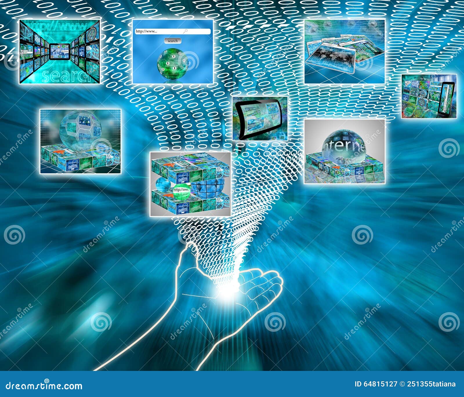 Hahd and images stock image. Image of global, network - 64815127