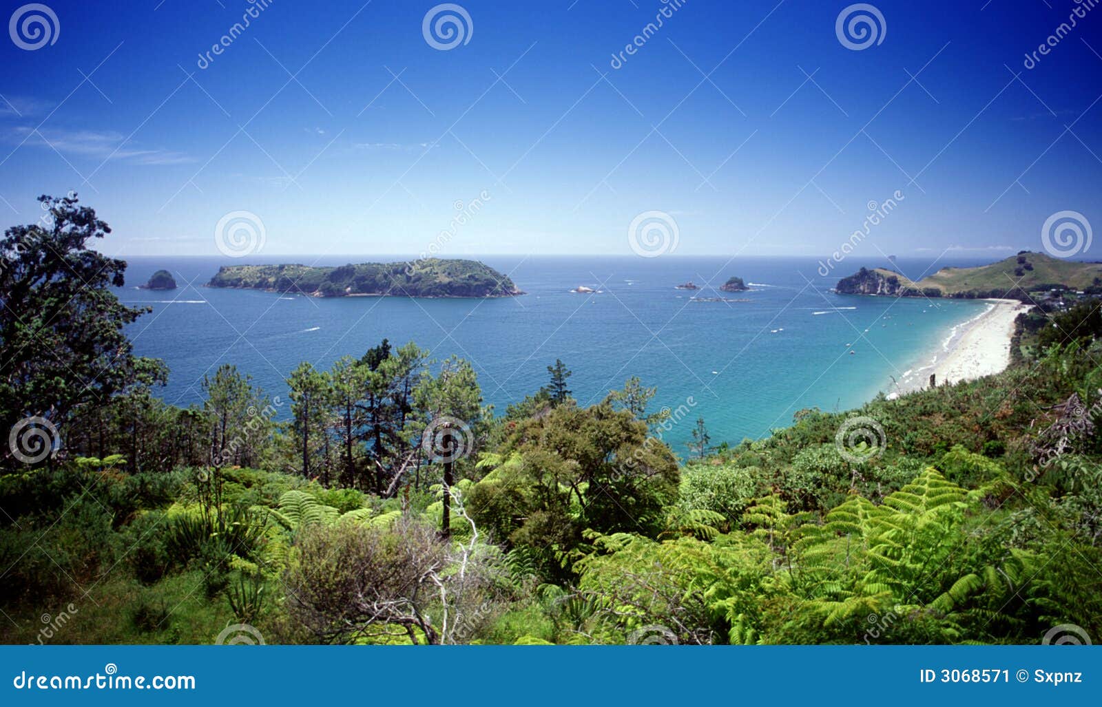 Hahei imagen de archivo. Imagen de serenidad, azul, arena - 3068571