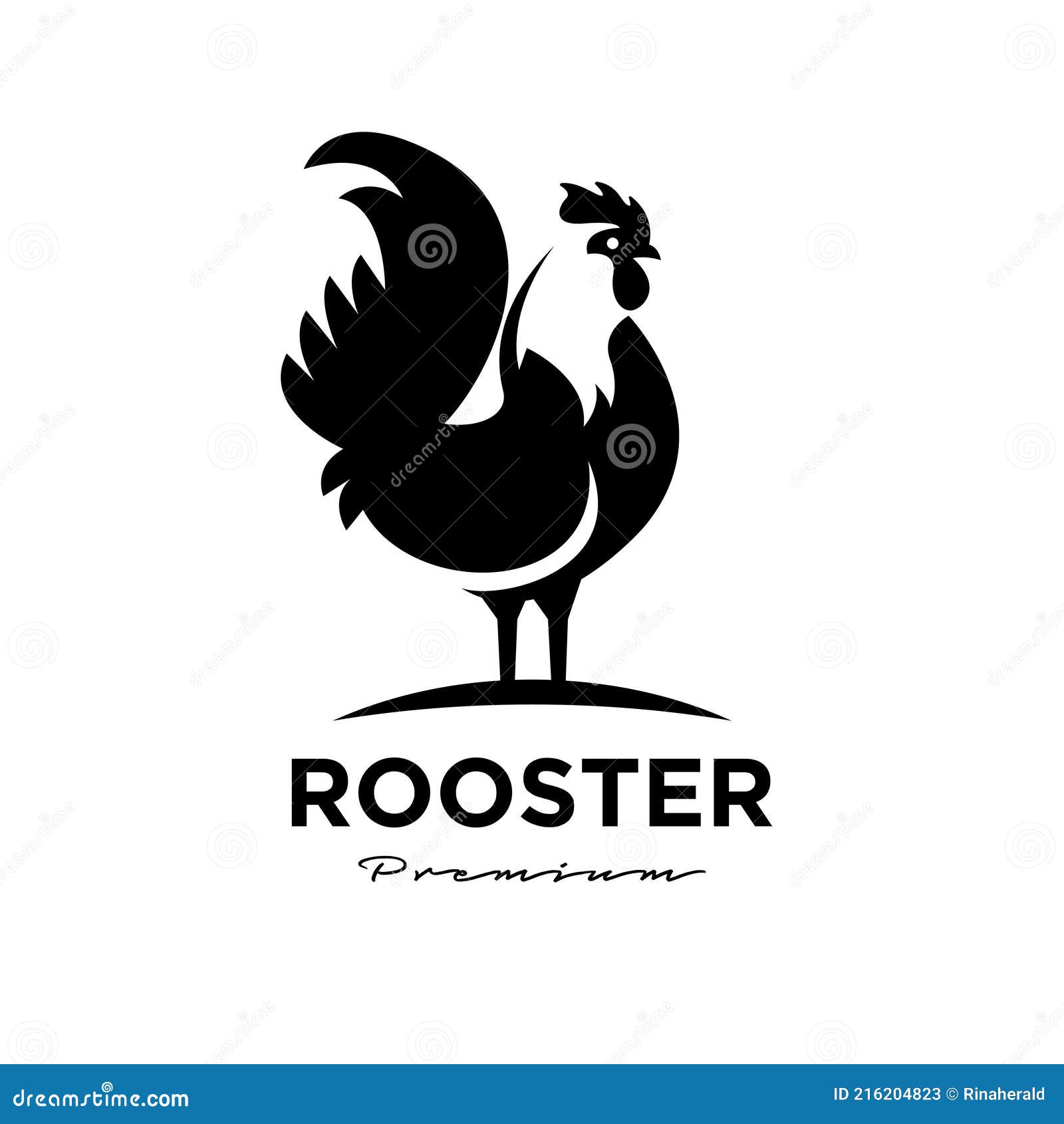 Hahn Symbol Logo Design Vorlage Vektor Illustration Vektor Abbildung ...