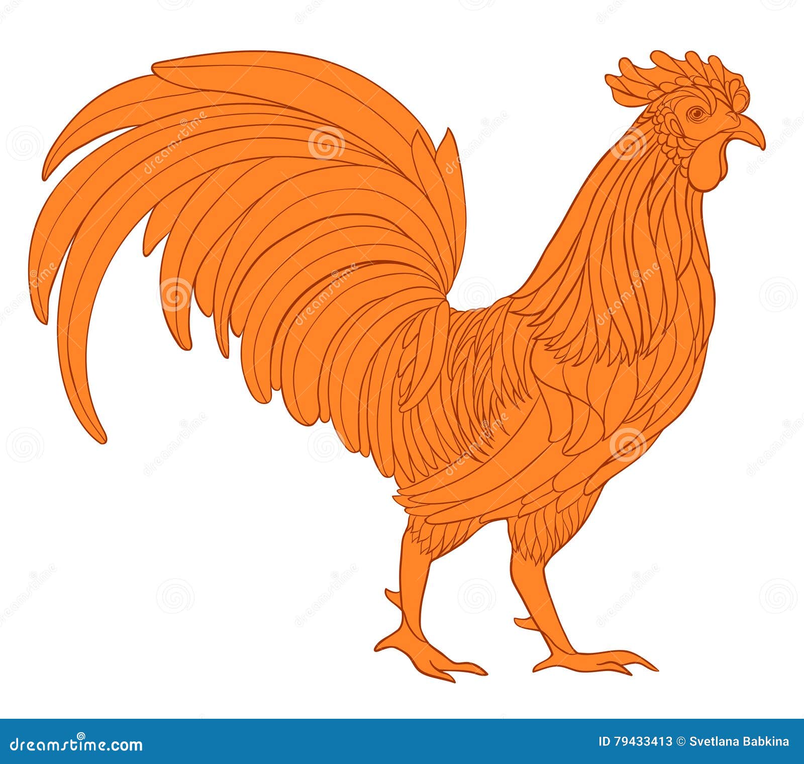 Hahn, Symbol Von 2017 Neuem Jahr Vektor Abbildung - Illustration von ...