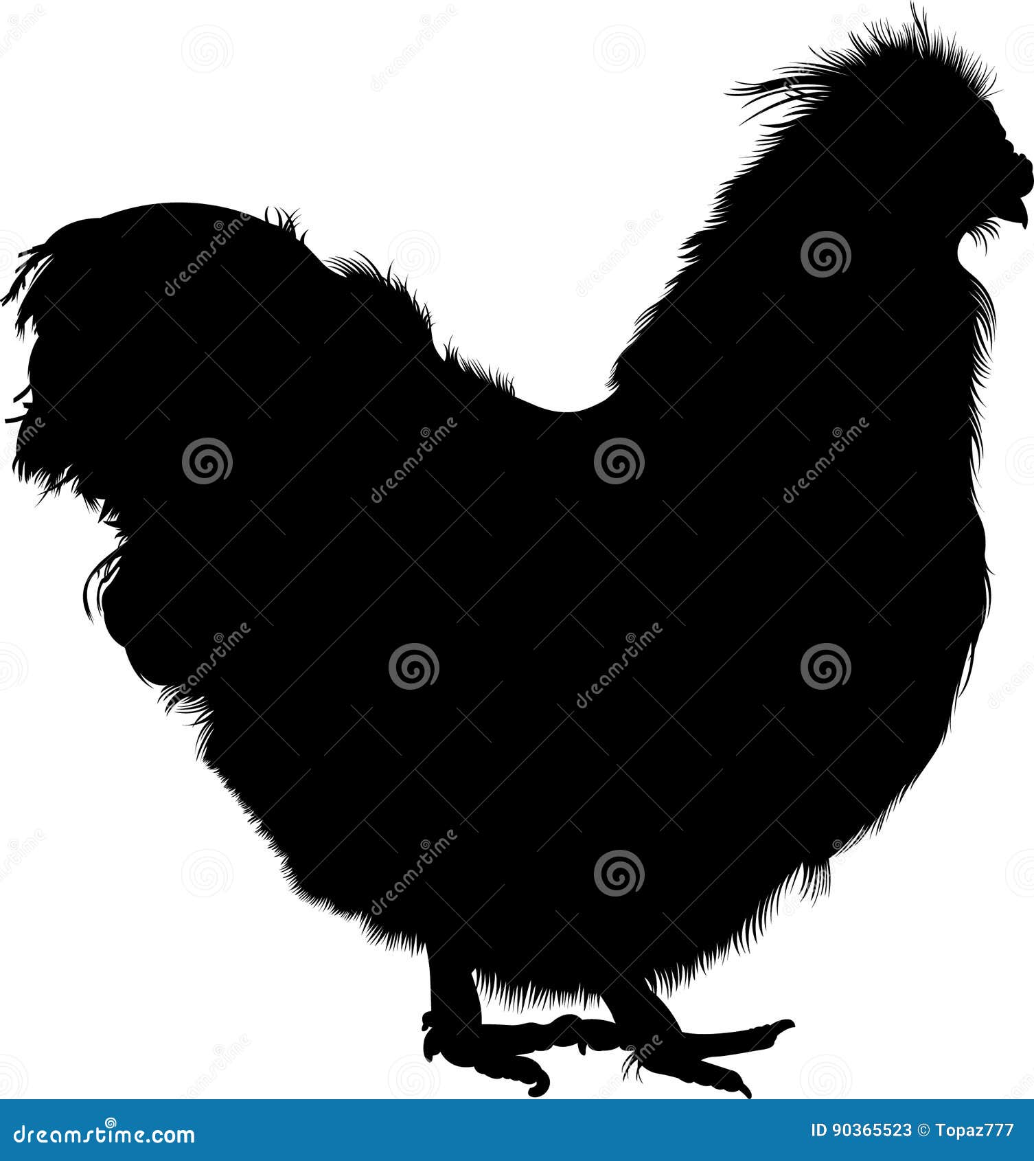 Hahn Vector Bild Eines Hahnes Auf Weißem Hintergrund Vektor Abbildung ...