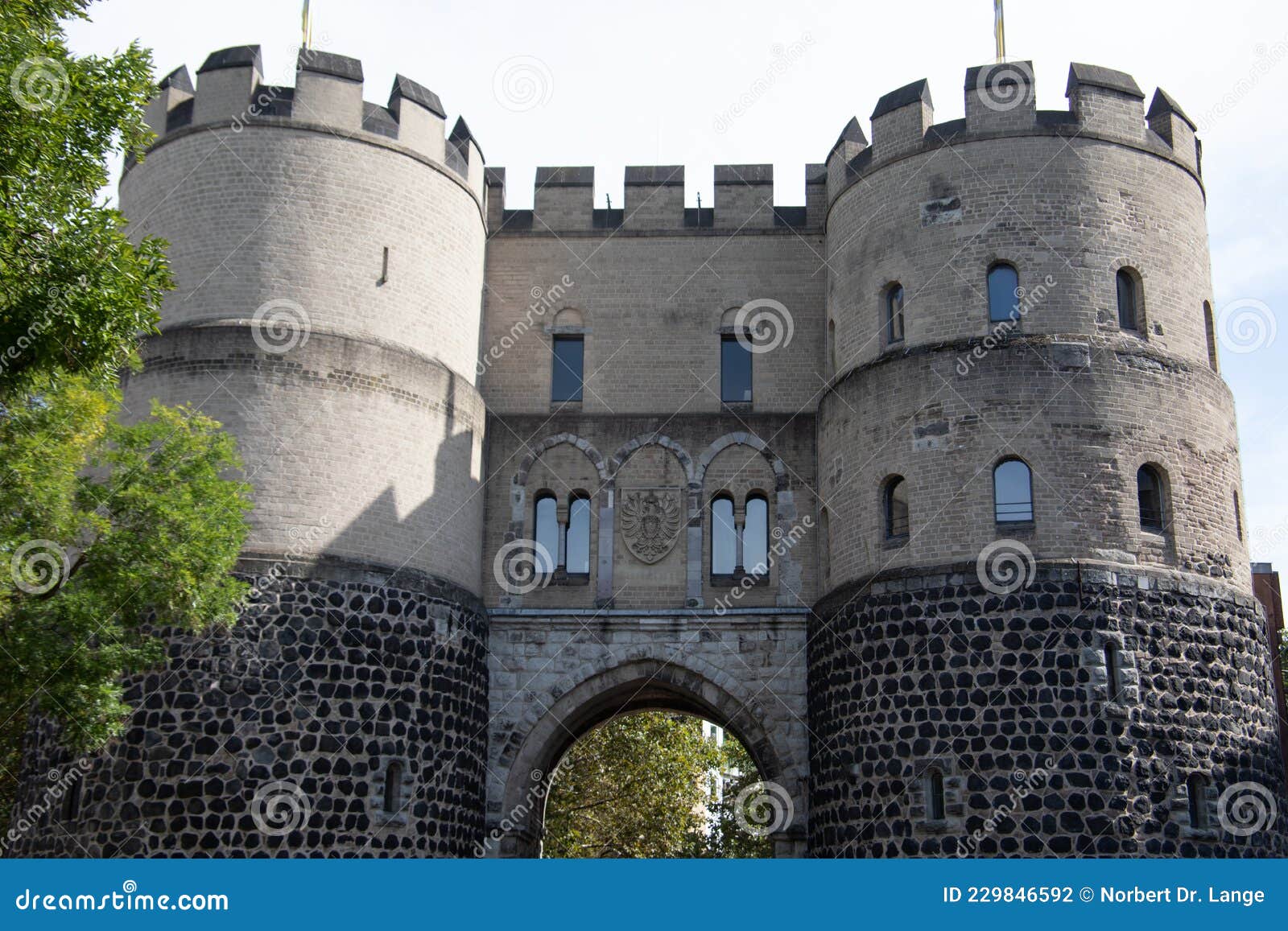 Hahnen Gate stock photo. Image of steinern, market, kings - 229846592