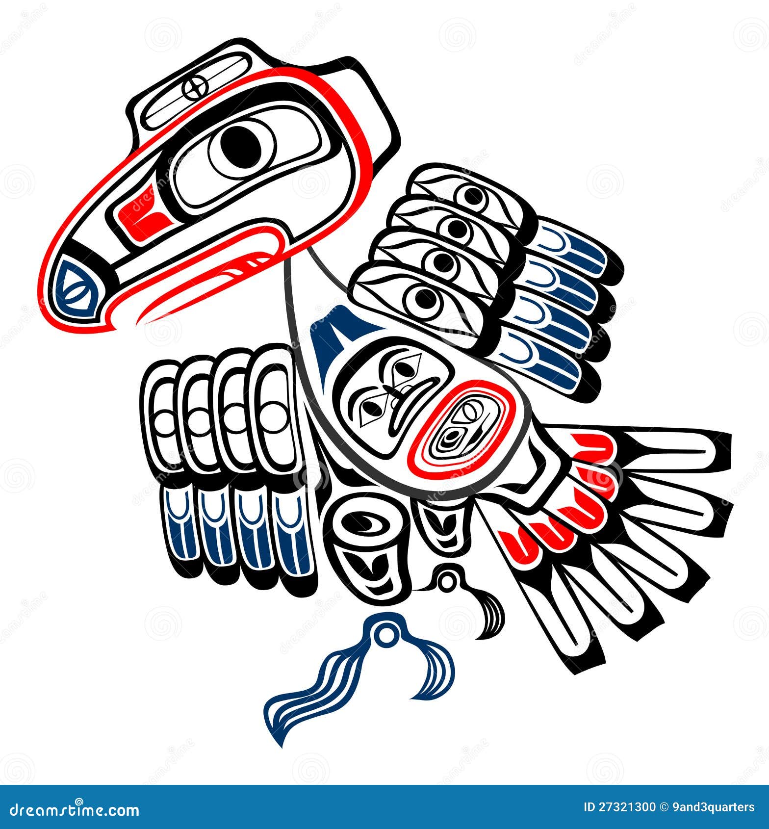 Haida raven stock vector. Illustration of ethnic, eskimo - 27321300