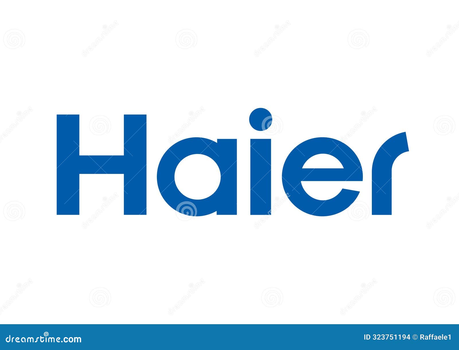 Haier Logo stock illustration. Illustration of screen - 323751194