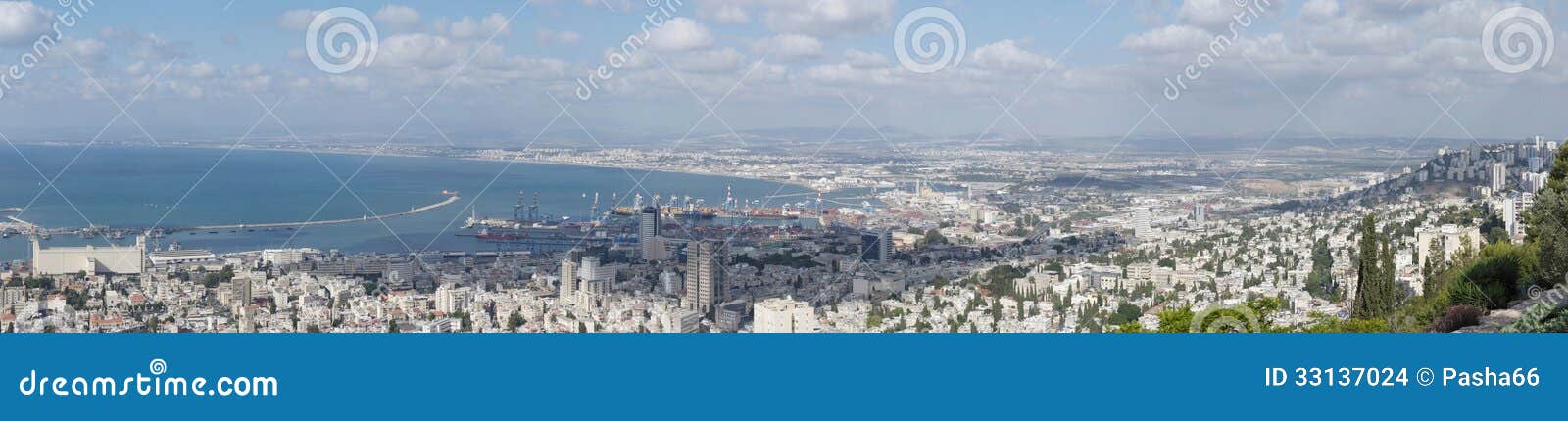 Haifa, the Center of the City Editorial Stock Image - Image of ...