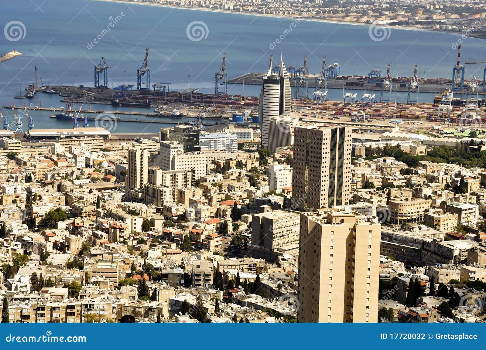 Haifa Cityscape stock photo. Image of empire, landscape - 17720032