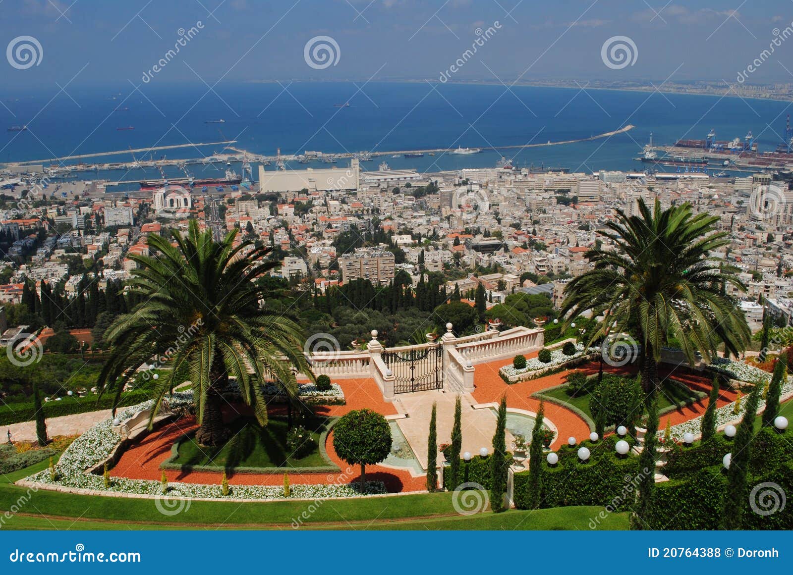 Haifa gardens stock photo. Image of powerful, holy, haifa - 20764388