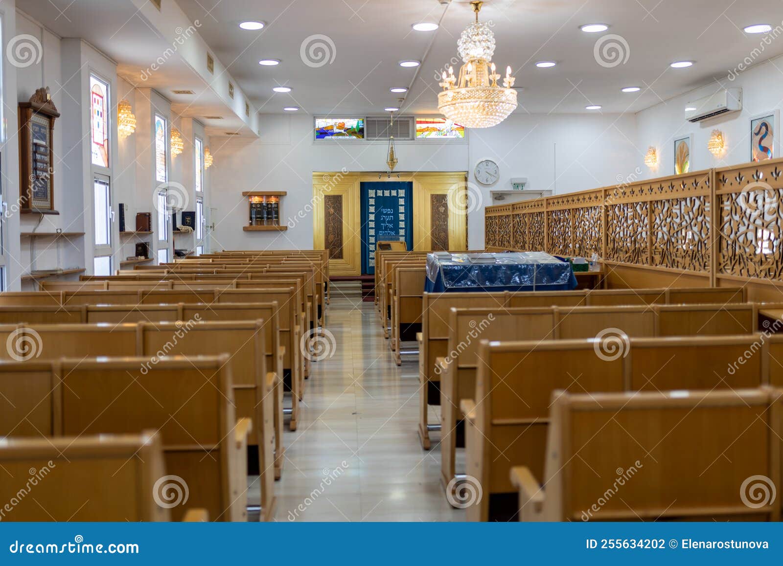 Interior of a Modern Synagogue Editorial Photography - Image of culture ...