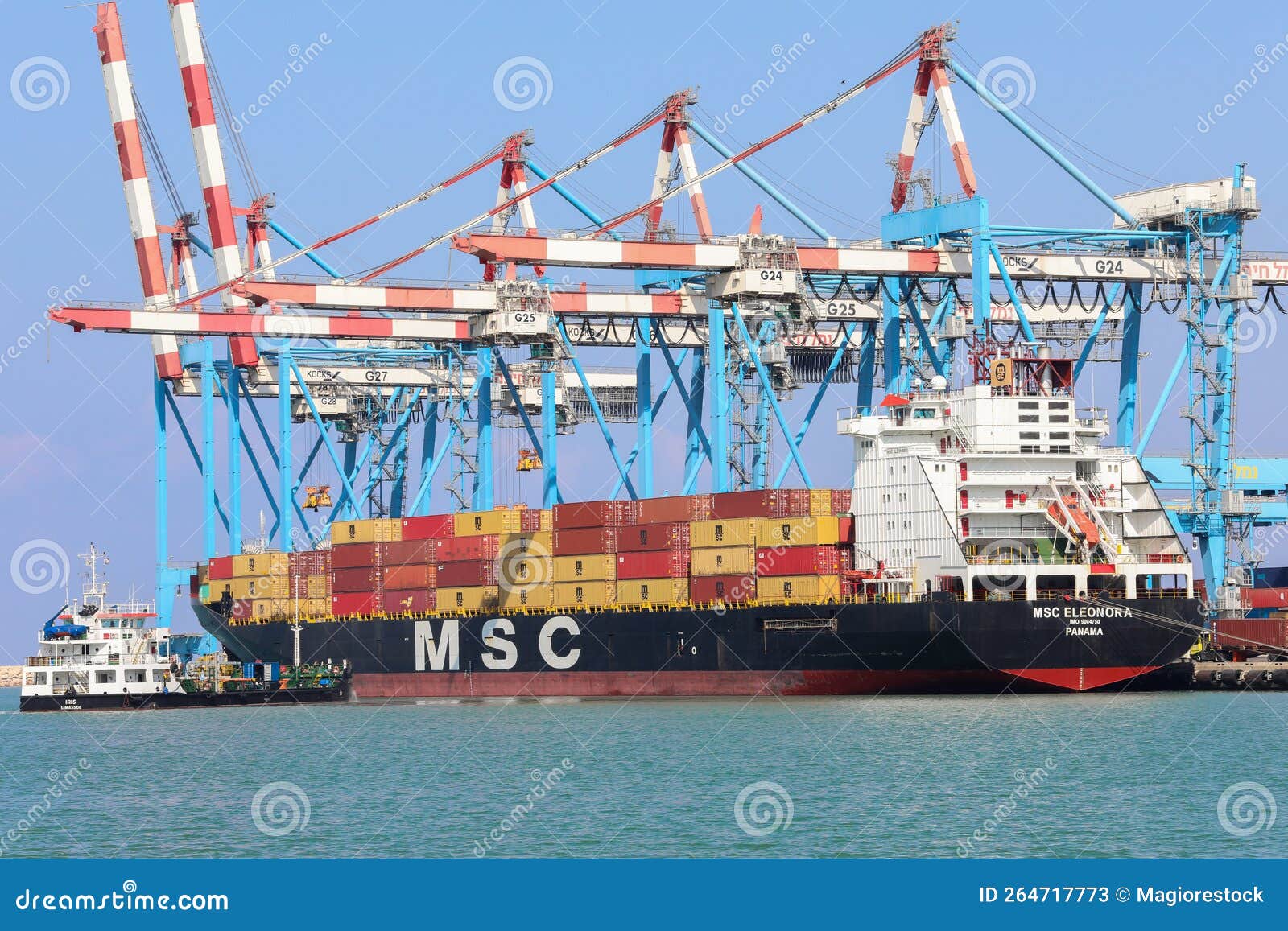 Haifa, Israel - October 11, 2021: MSC Mega Container Ship Docked at ...