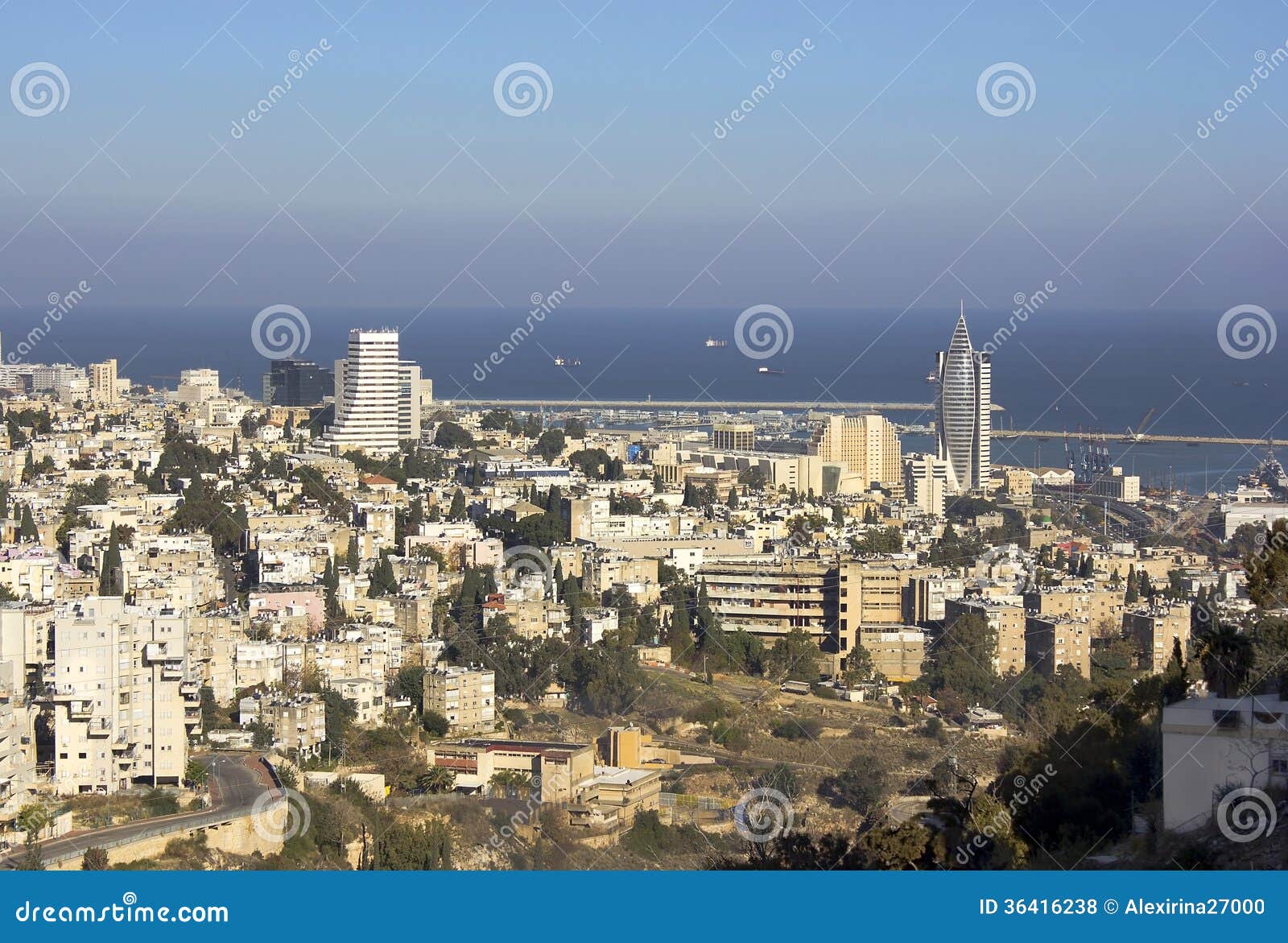 Haifa, Israel stock photo. Image of tourism, israel, harbour - 36416238