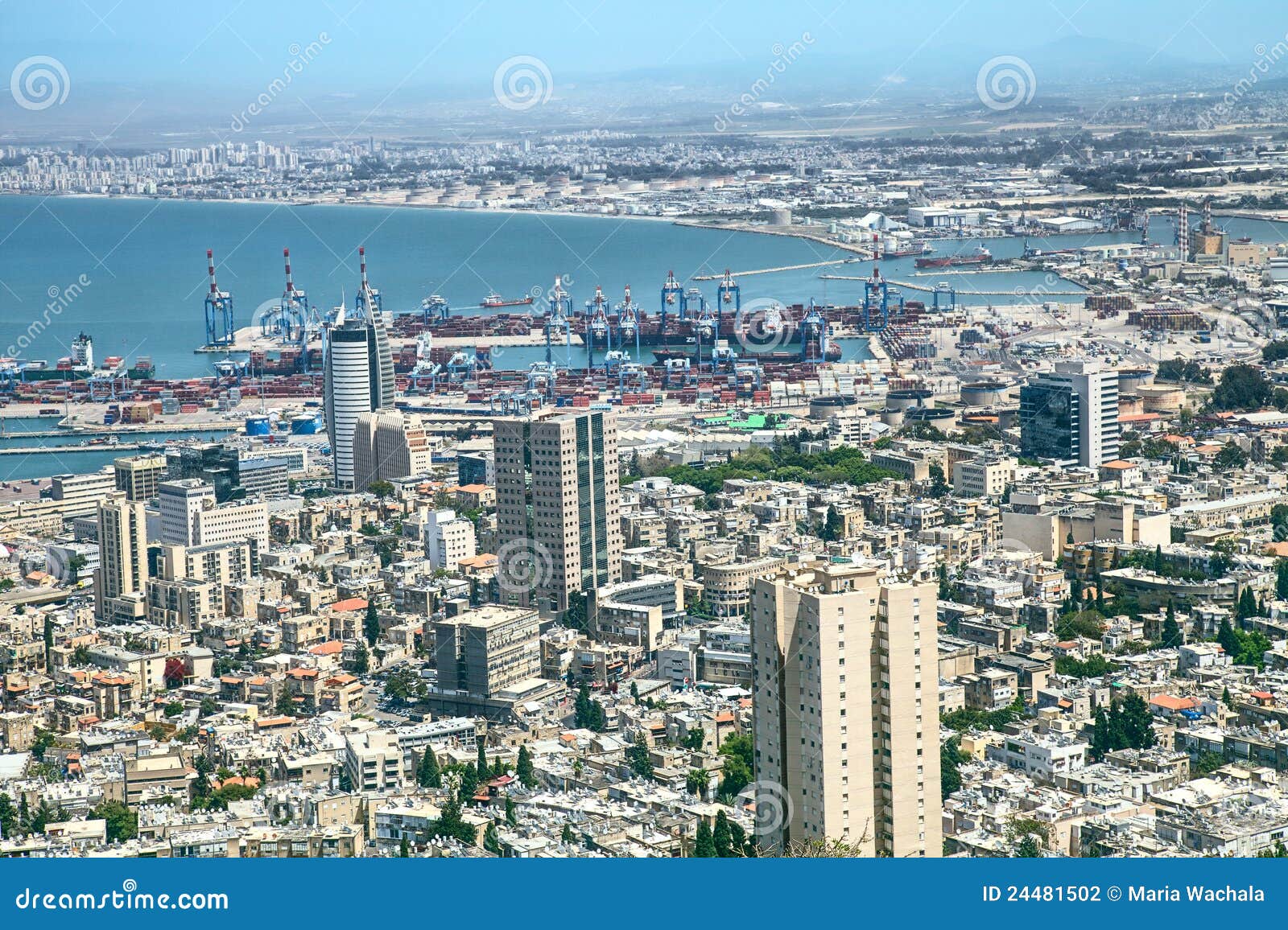 Haifa, Israele fotografia stock. Immagine di porta, turismo - 24481502