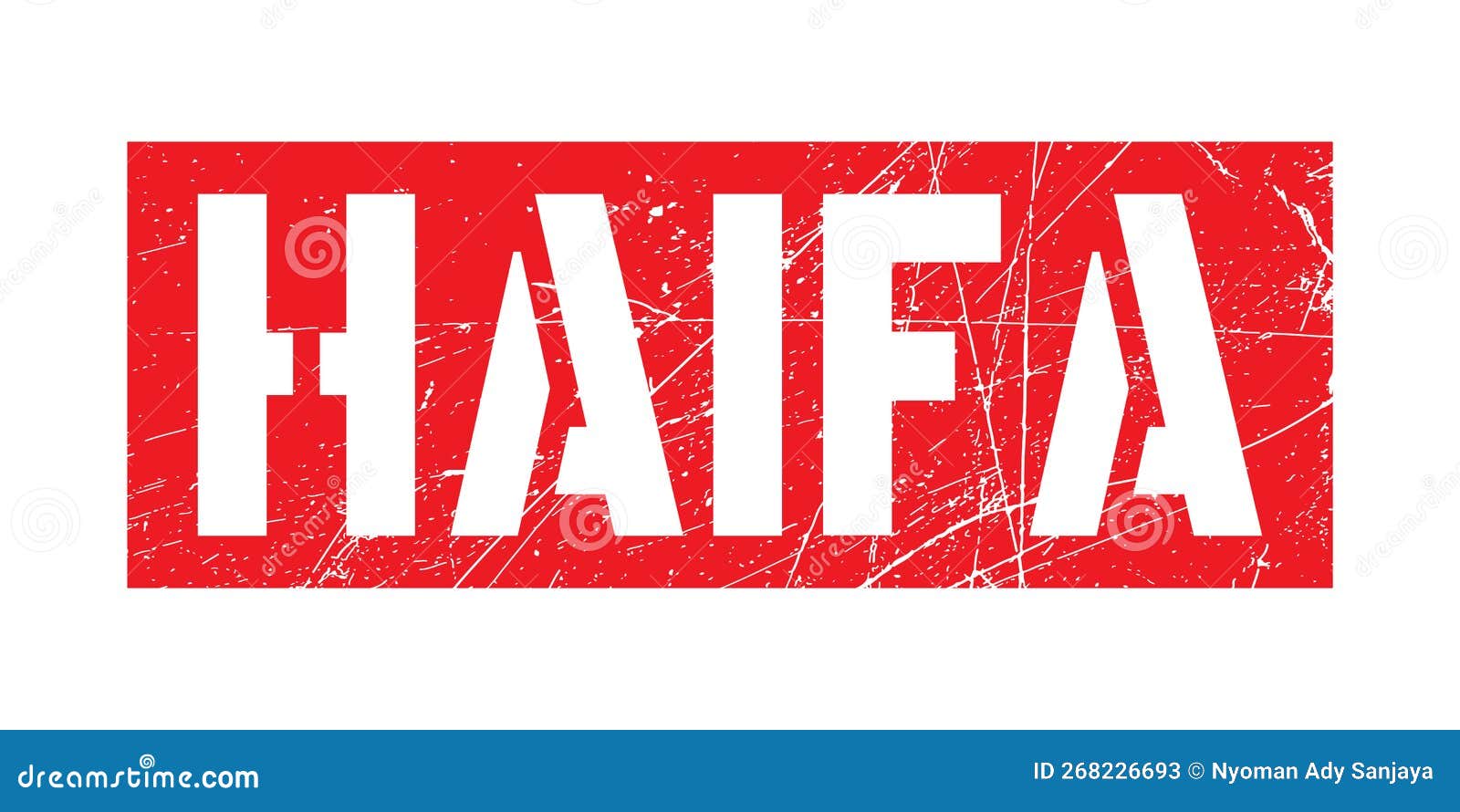 Haifa Rubber Stamp Vector Illustration Graphic Stock Vector ...