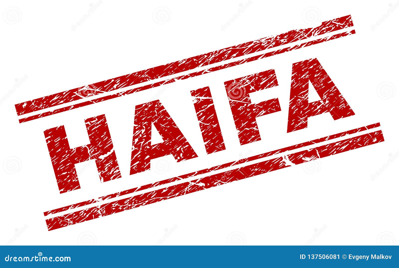 Grunge Textured HAIFA Stamp Seal Stock Vector - Illustration of overlay ...