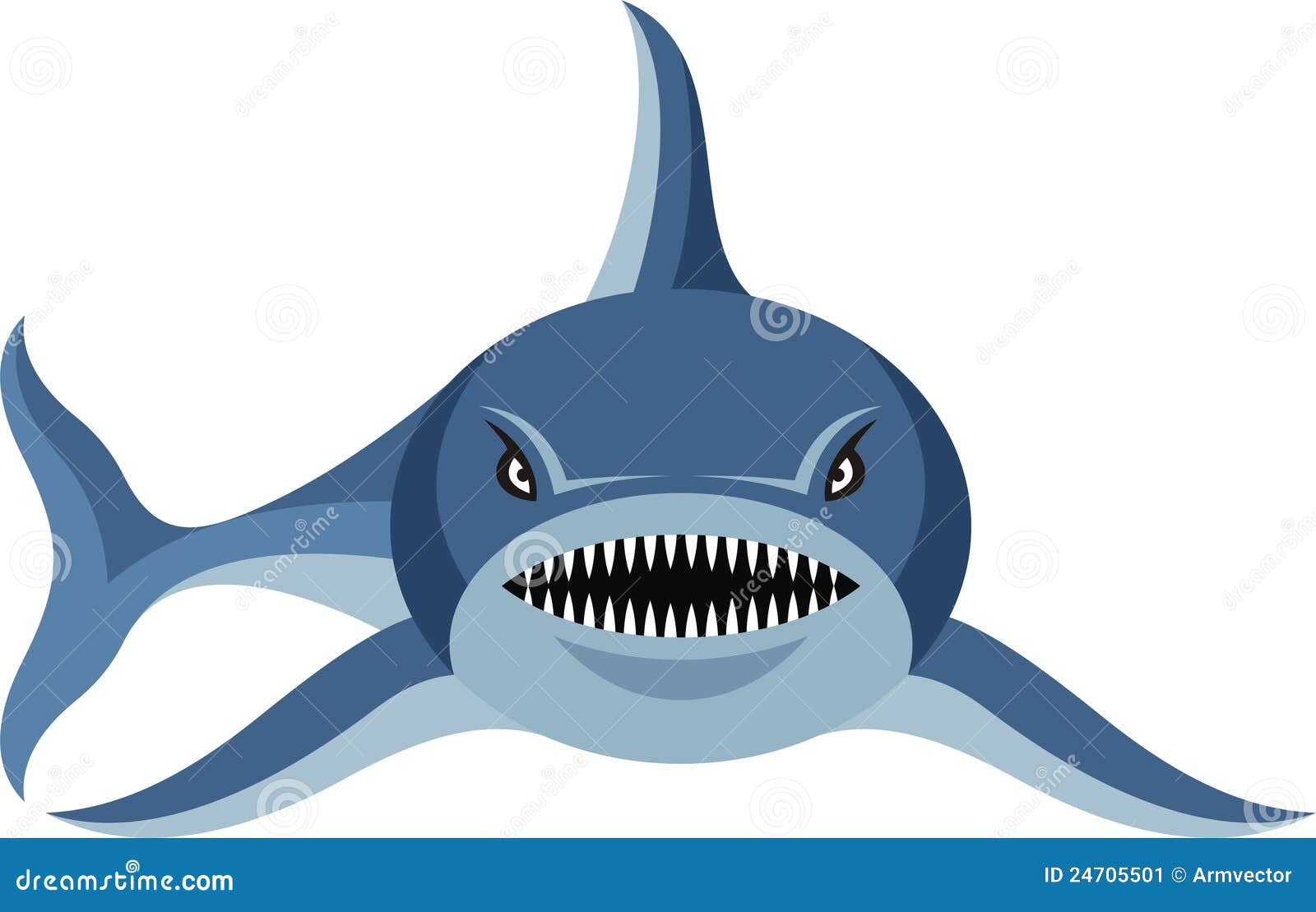 Haifisch vektor abbildung. Illustration von anstrich - 24705501