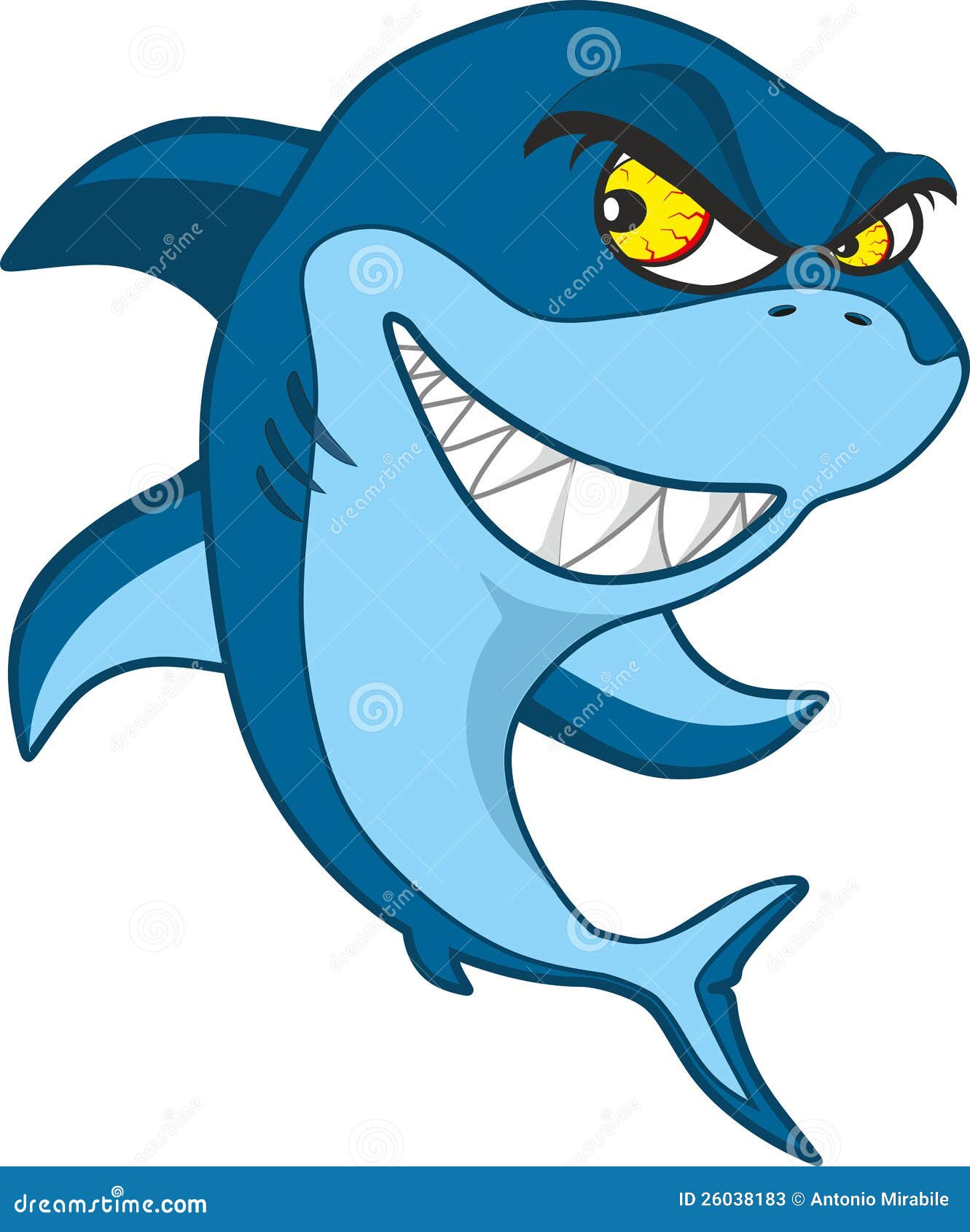 Haifisch vektor abbildung. Illustration von sturzflug - 26038183