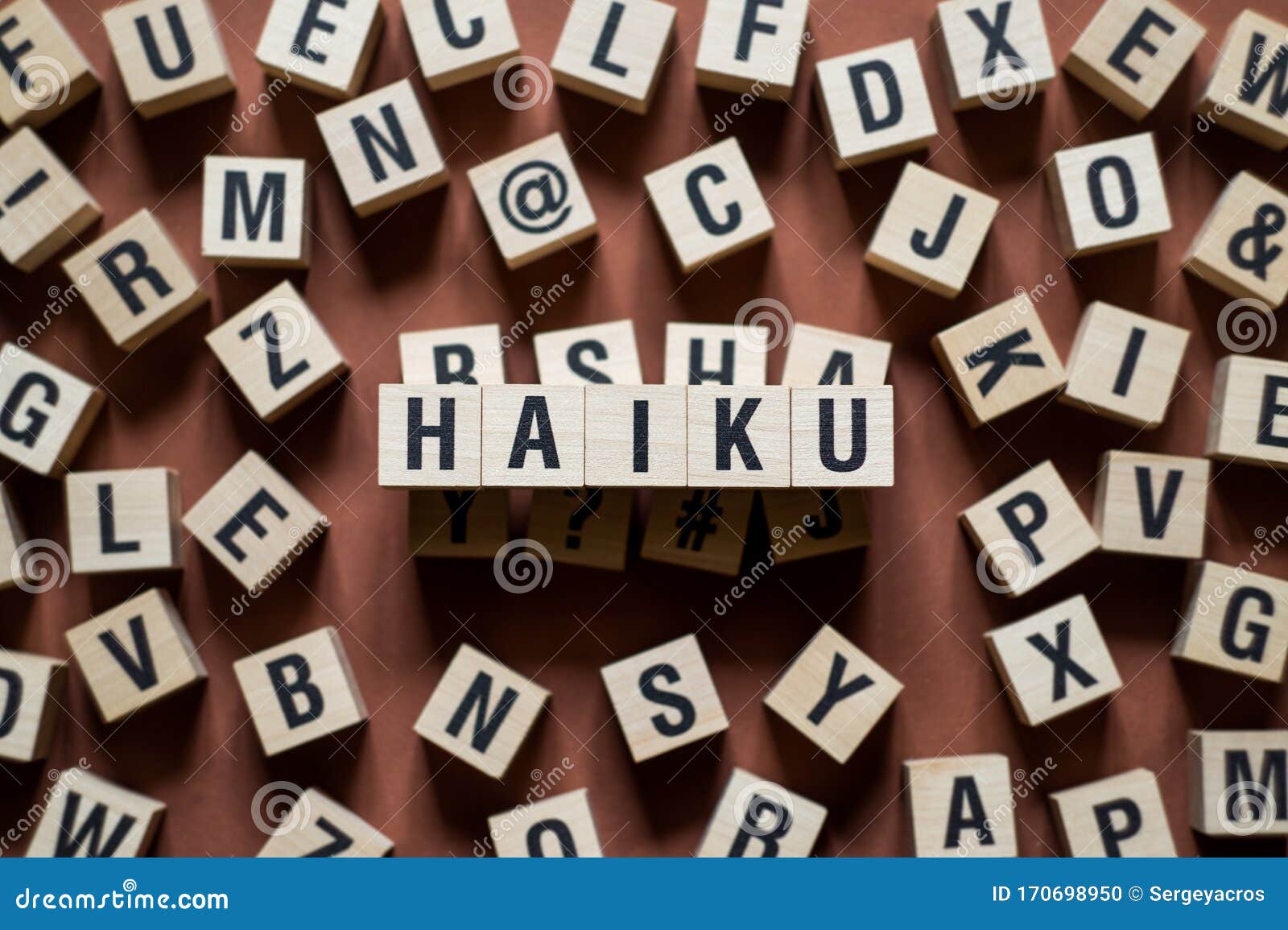Haiku Word Concept on Cubes Stock Photo - Image of sign, haiku: 170698950