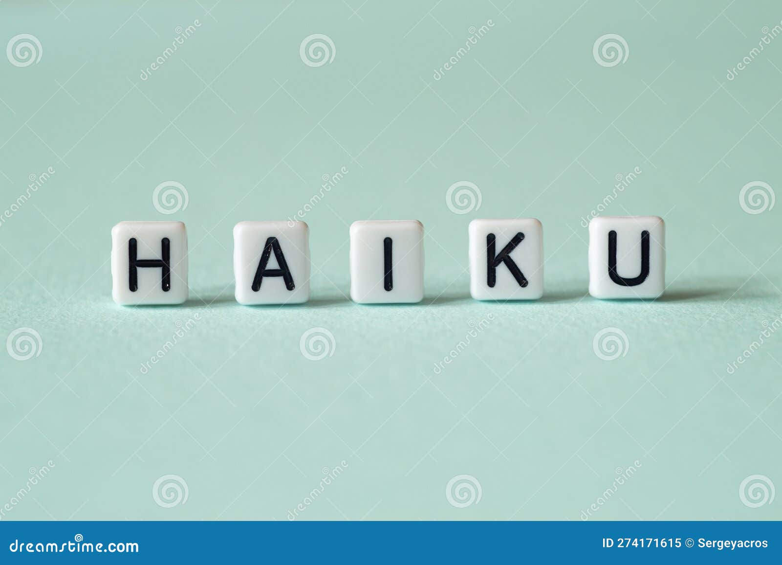 Haiku - Word Concept on Cubes,text Stock Image - Image of paper ...