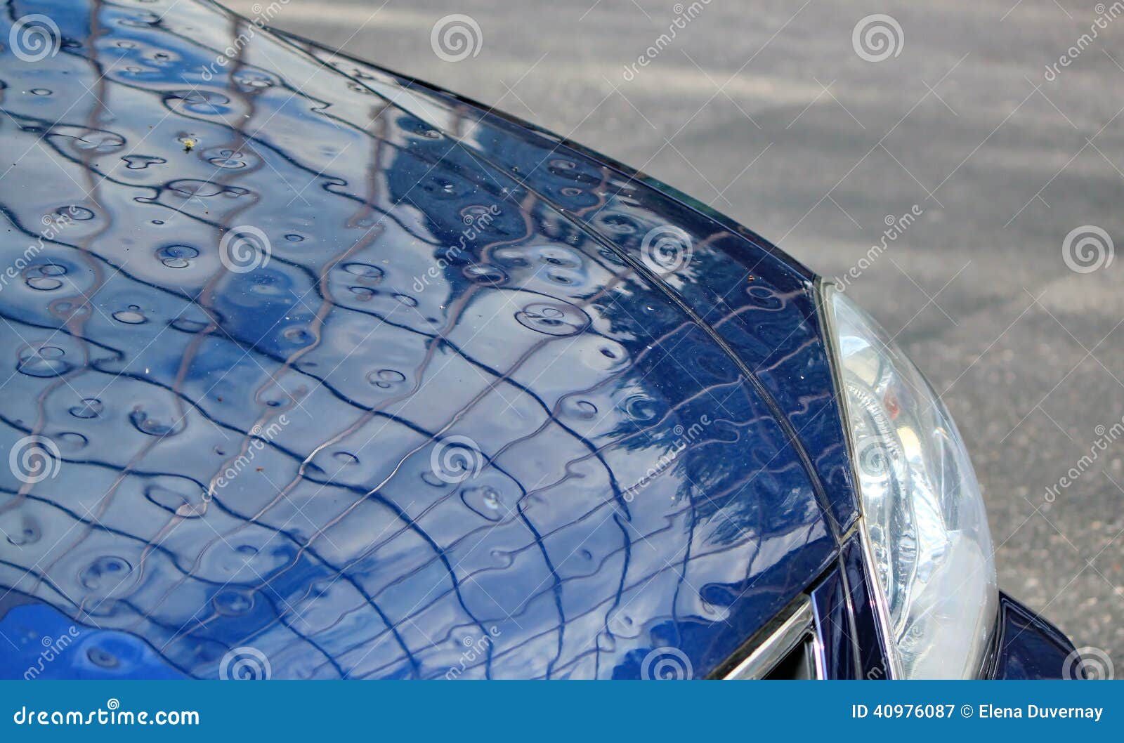 Hail on car stock image. Image of climatology, hailstone - 40976087