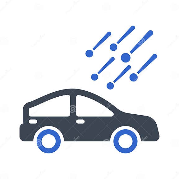 Hail Damage Icon stock vector. Illustration of vehicles - 204298449