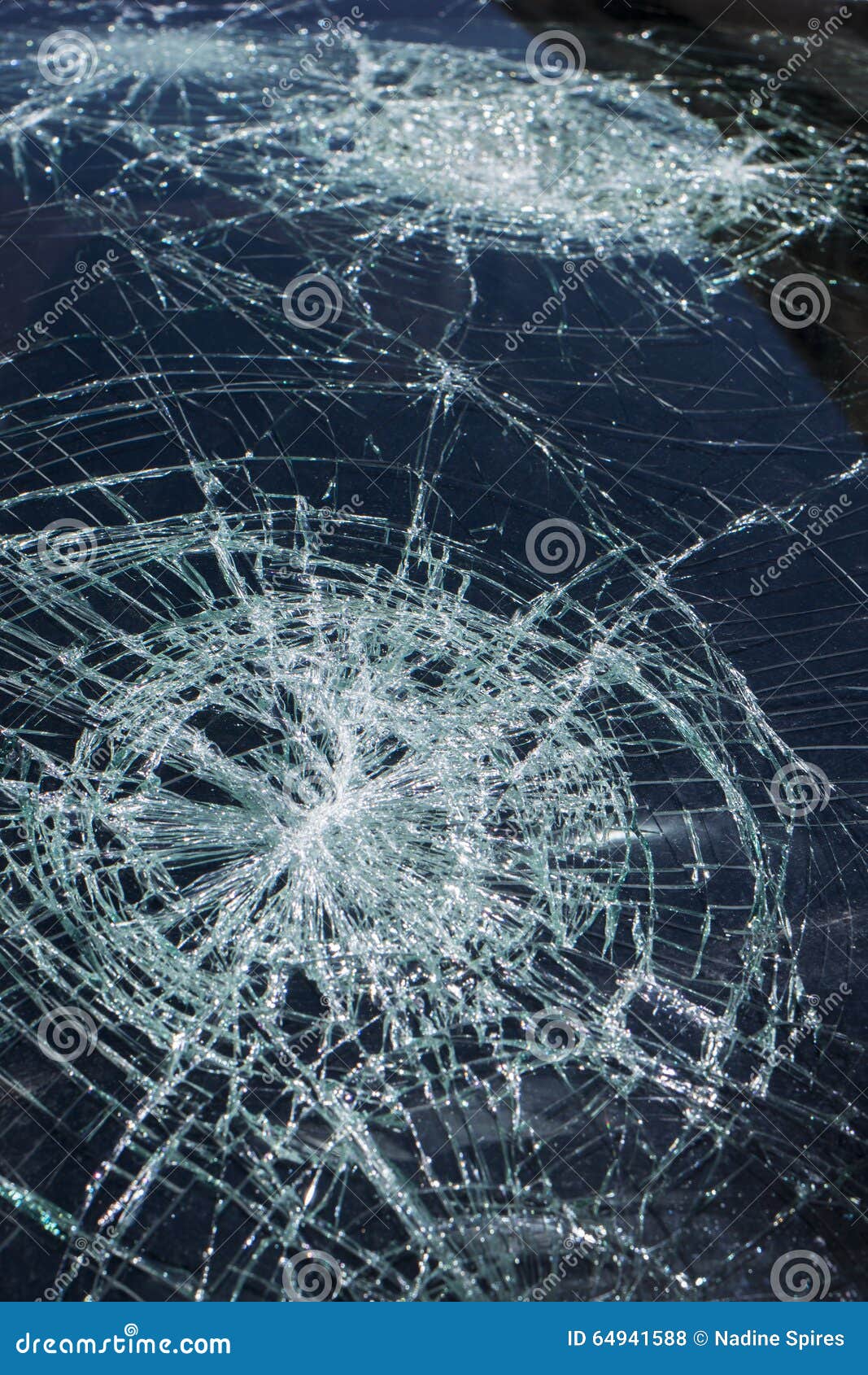 Hail damage to windshield stock photo. Image of windshield - 64941588