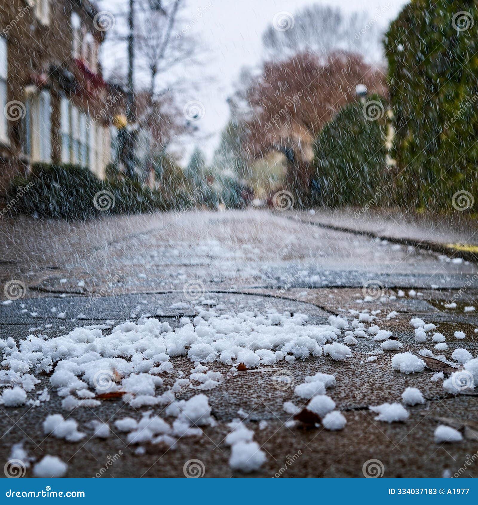 Falling Hail Or Snow On A Transparent Background. Falling Water Drops ...