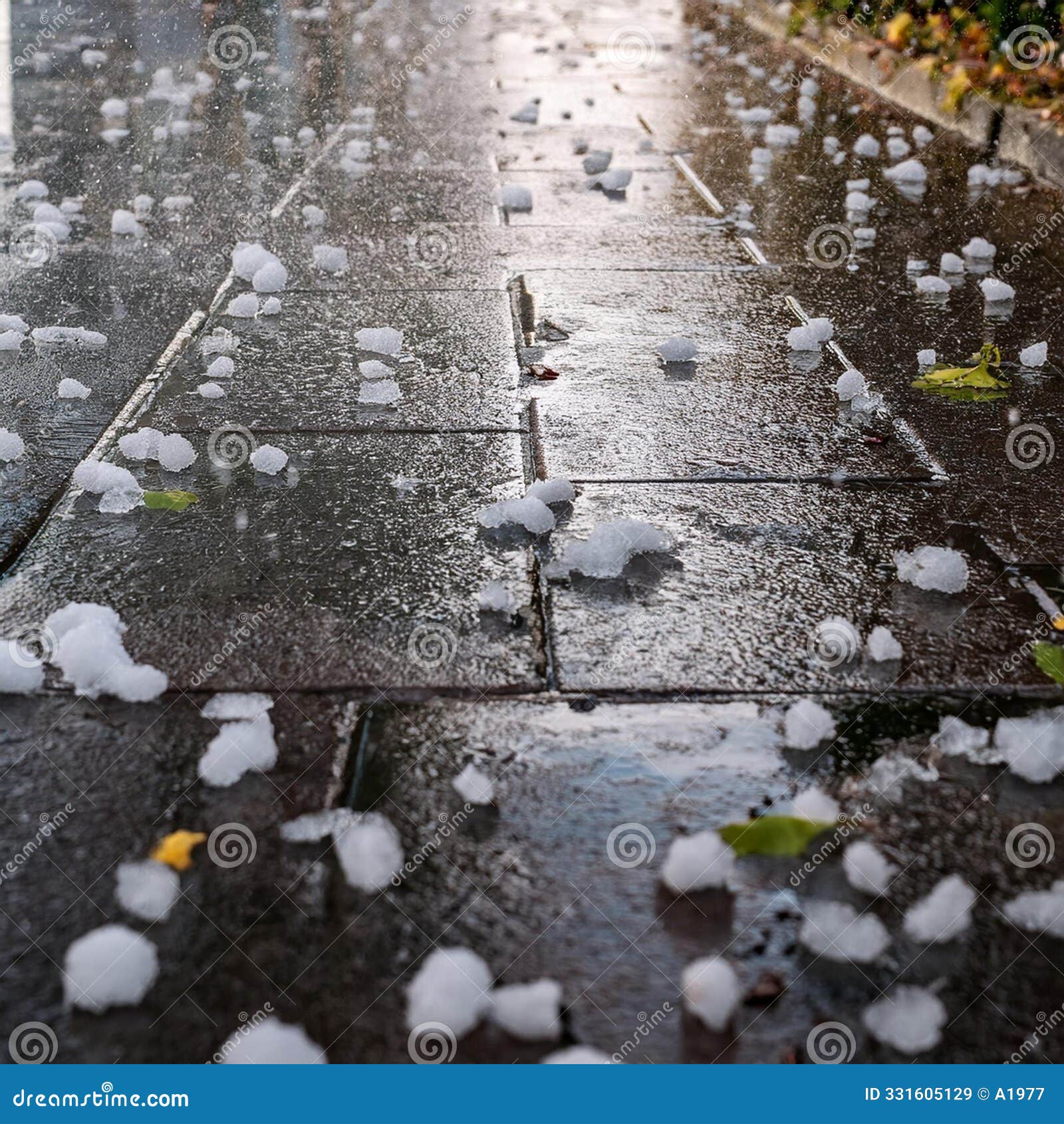Falling Hail Or Snow On A Transparent Background. Falling Water Drops ...