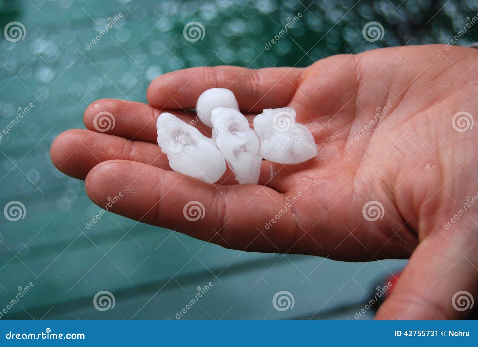 Hail in hand stock image. Image of hails, disaster, insurance - 42755731