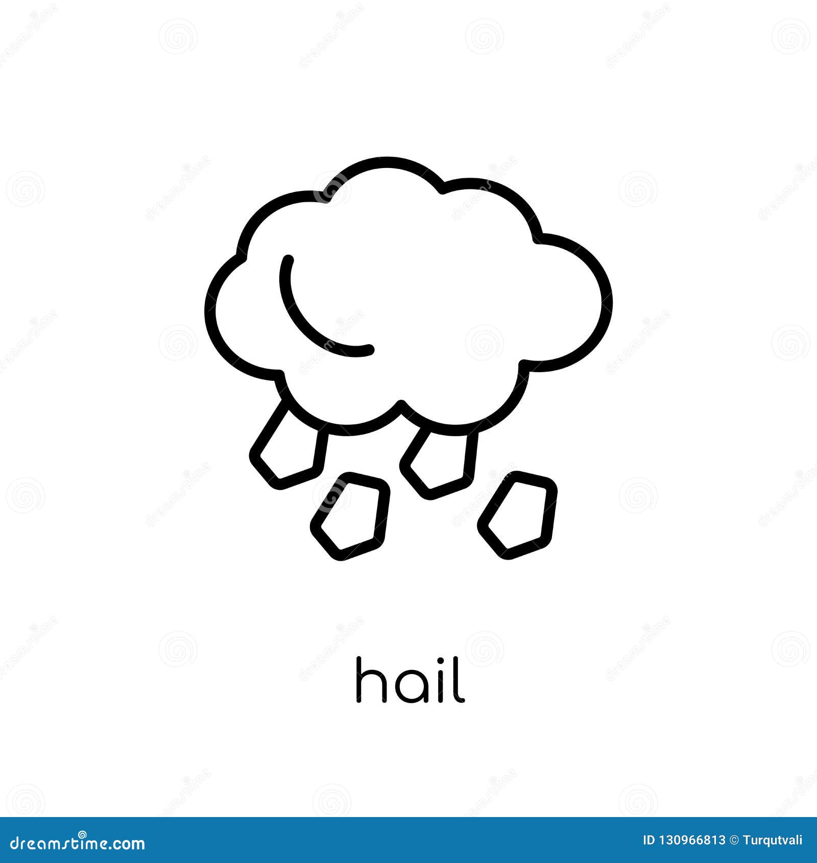 Hail icon from collection. stock vector. Illustration of meteorology ...