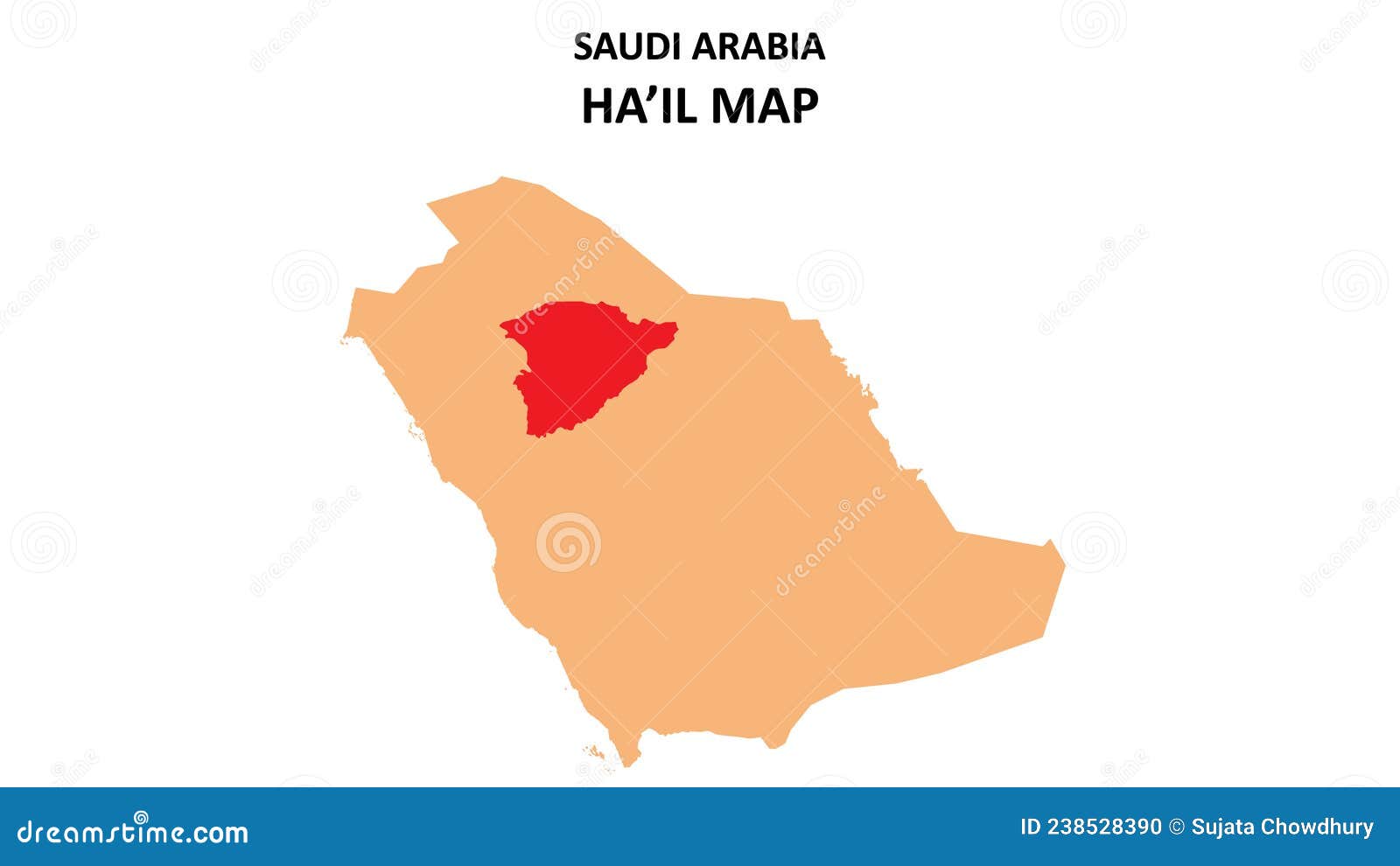 Hail Map Highlighted on Saudi Arabia Map. Hail Map on Saudi Arabia ...