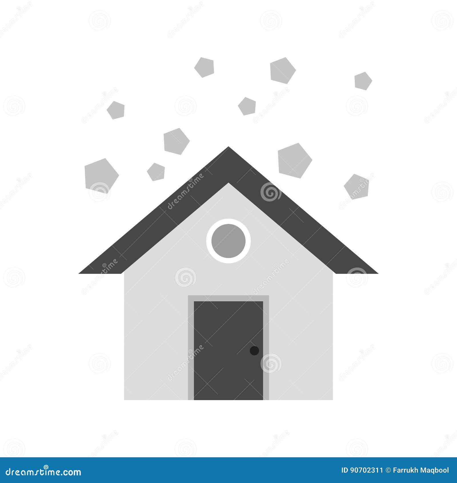 Hailstorm иллюстрация вектора. иллюстрации насчитывающей лето - 90702311