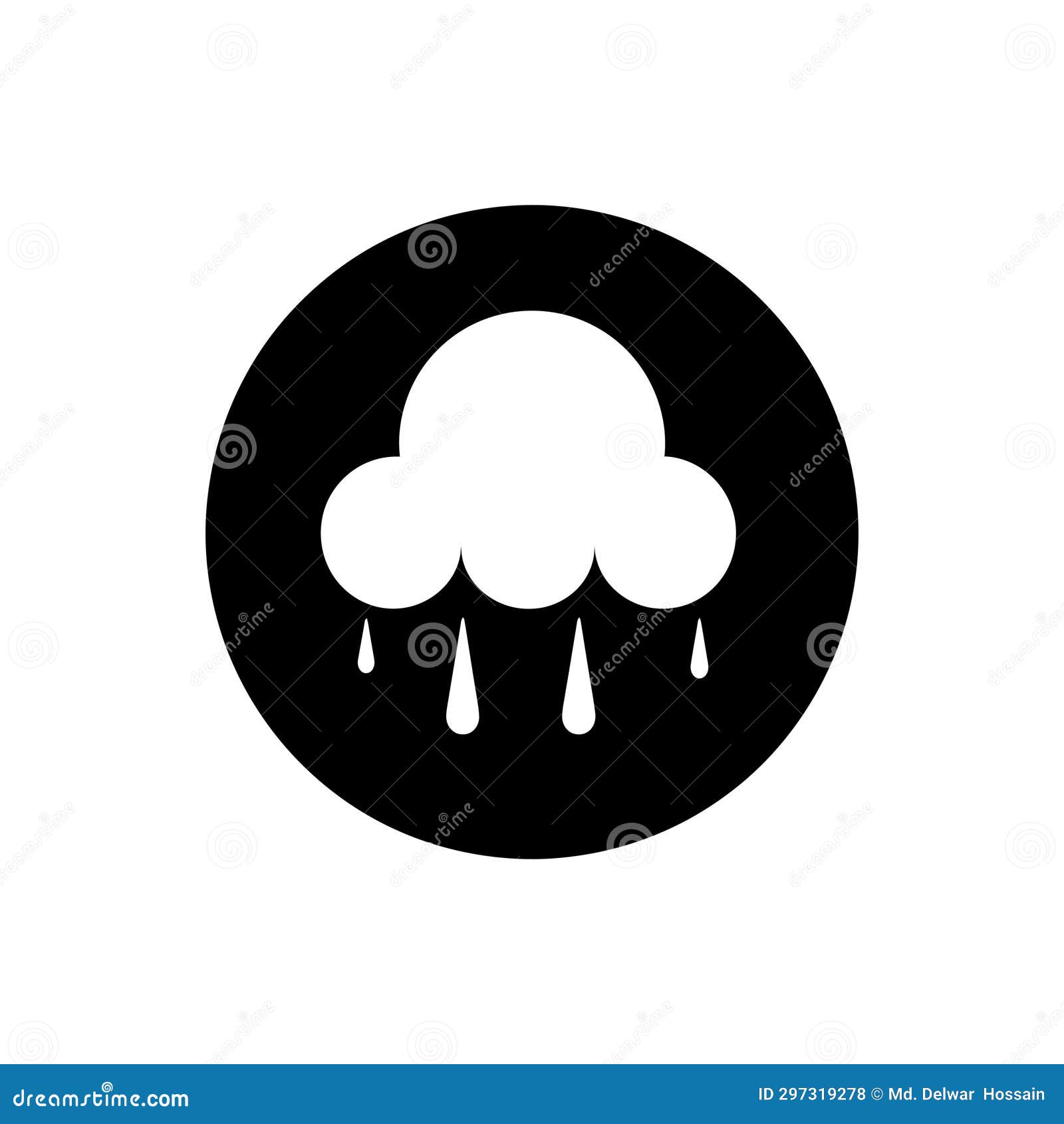 Hailstorm Icon - Simple Vector Illustration Stock Vector - Illustration ...