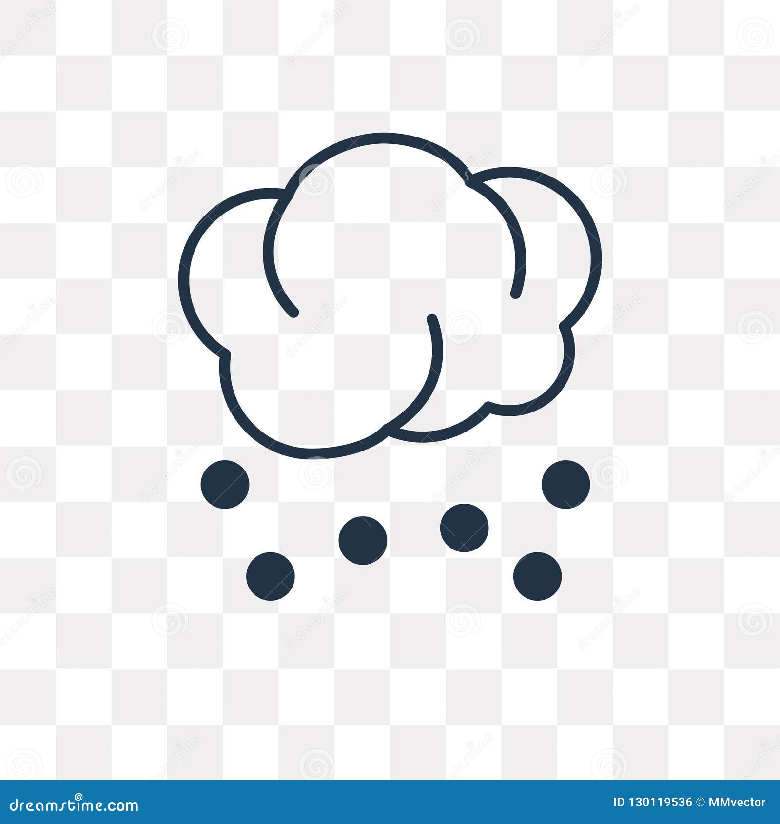 Hailstorm Vector Icon On White Background. Flat Vector Hailstorm Icon ...
