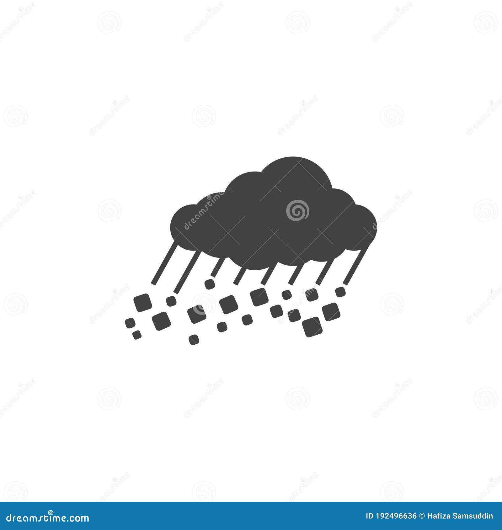 Hailstorm. Vector Illustration Decorative Design Stock Vector ...