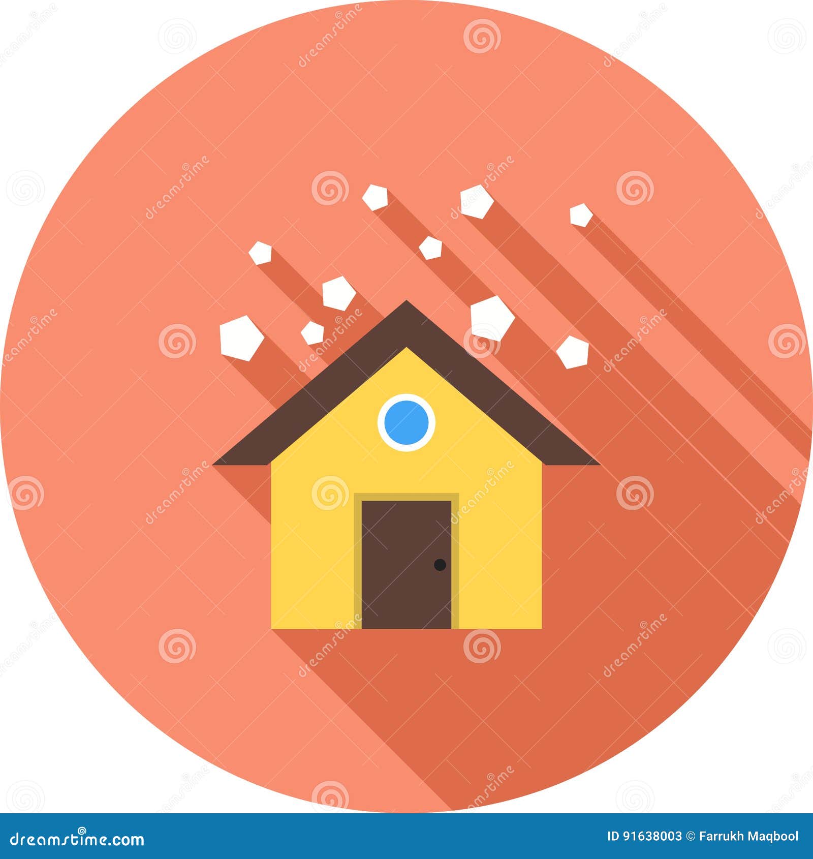 Hailstorm stock vector. Illustration of calamity, season - 91638003