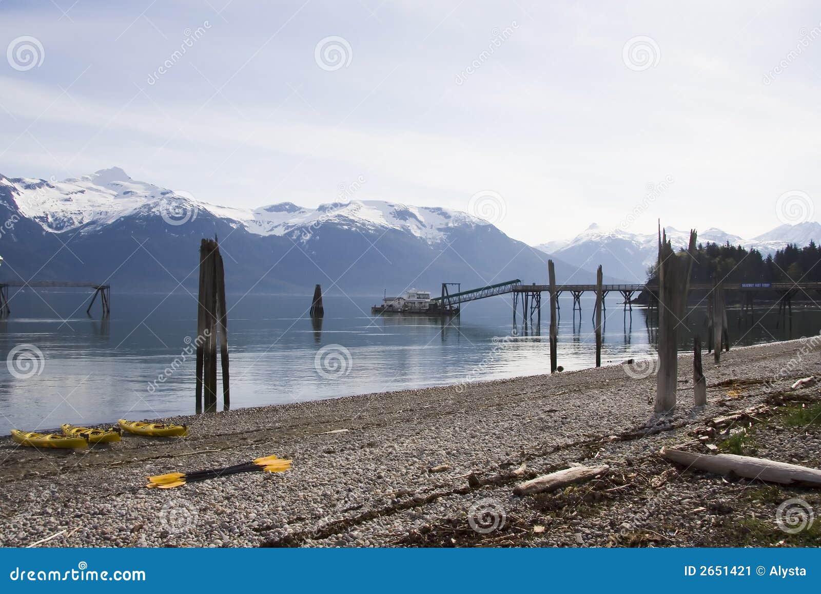 Haines Alaska stock image. Image of tranquil, ocean, snow - 2651421