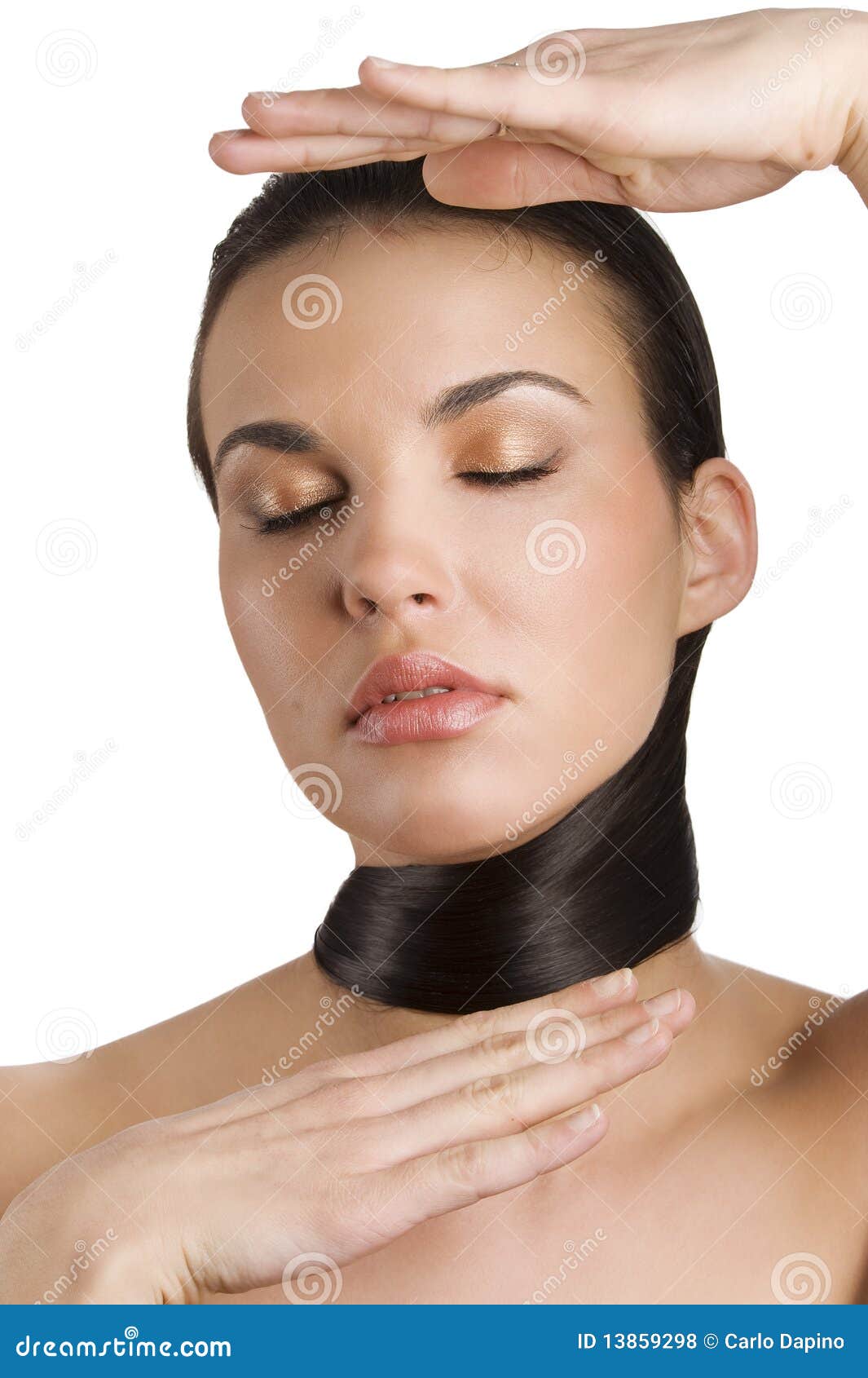 Hair around neck stock photo. Image of long, looking - 13859298