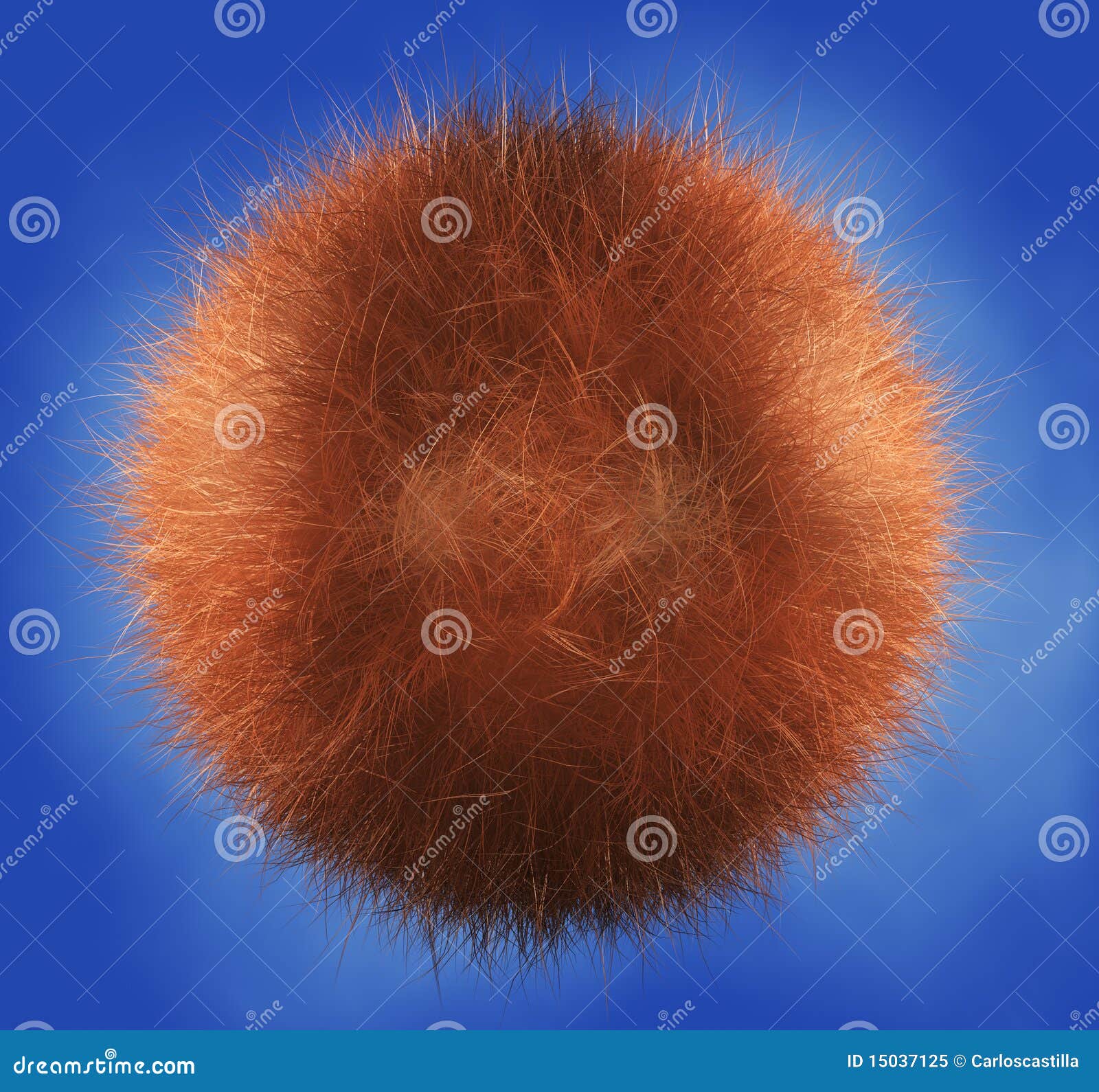Hair ball stock illustration. Illustration of wild, isolated - 15037125